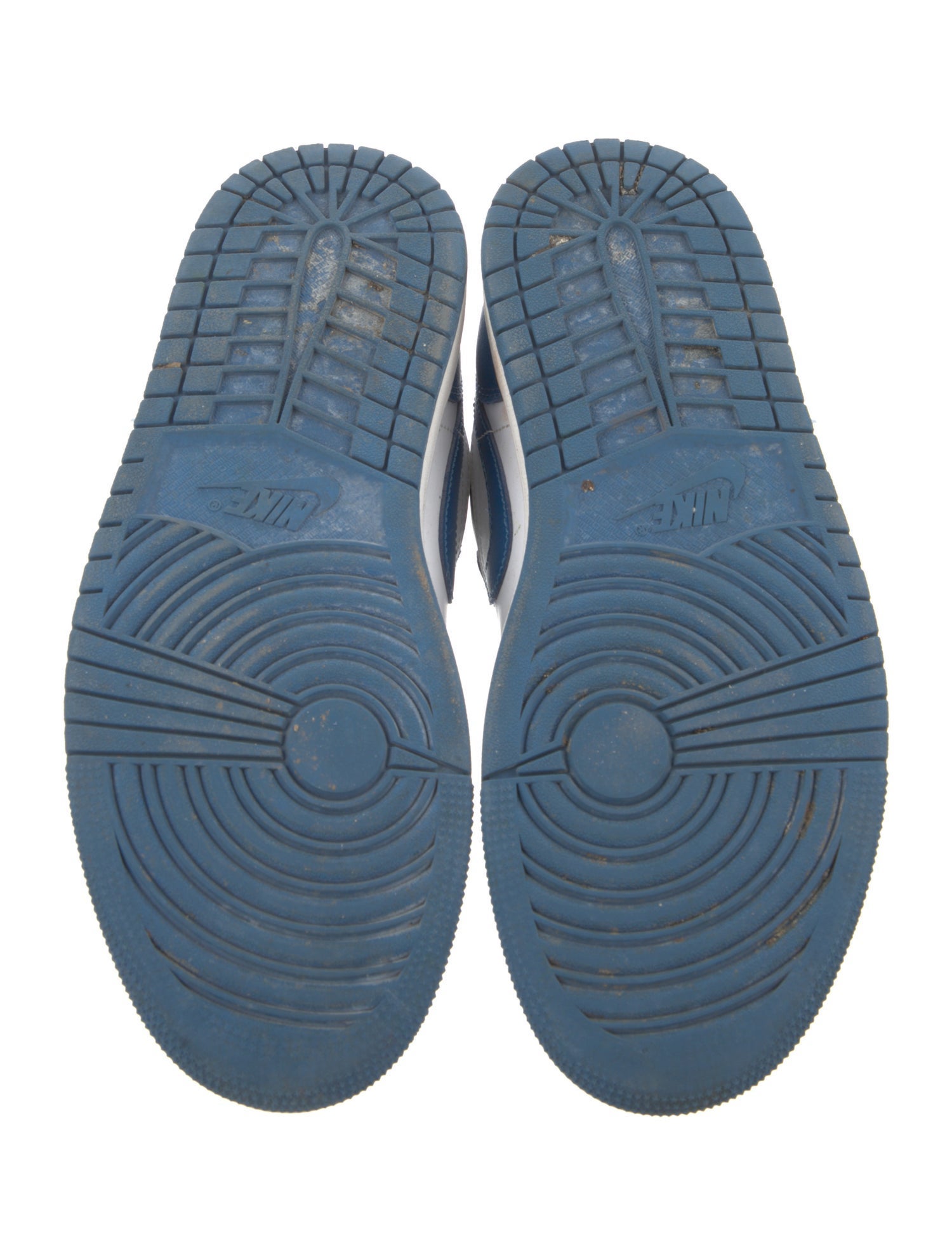 Jordan Leather Colorblock Pattern Athletic Sneakers - Blue Sneakers ...