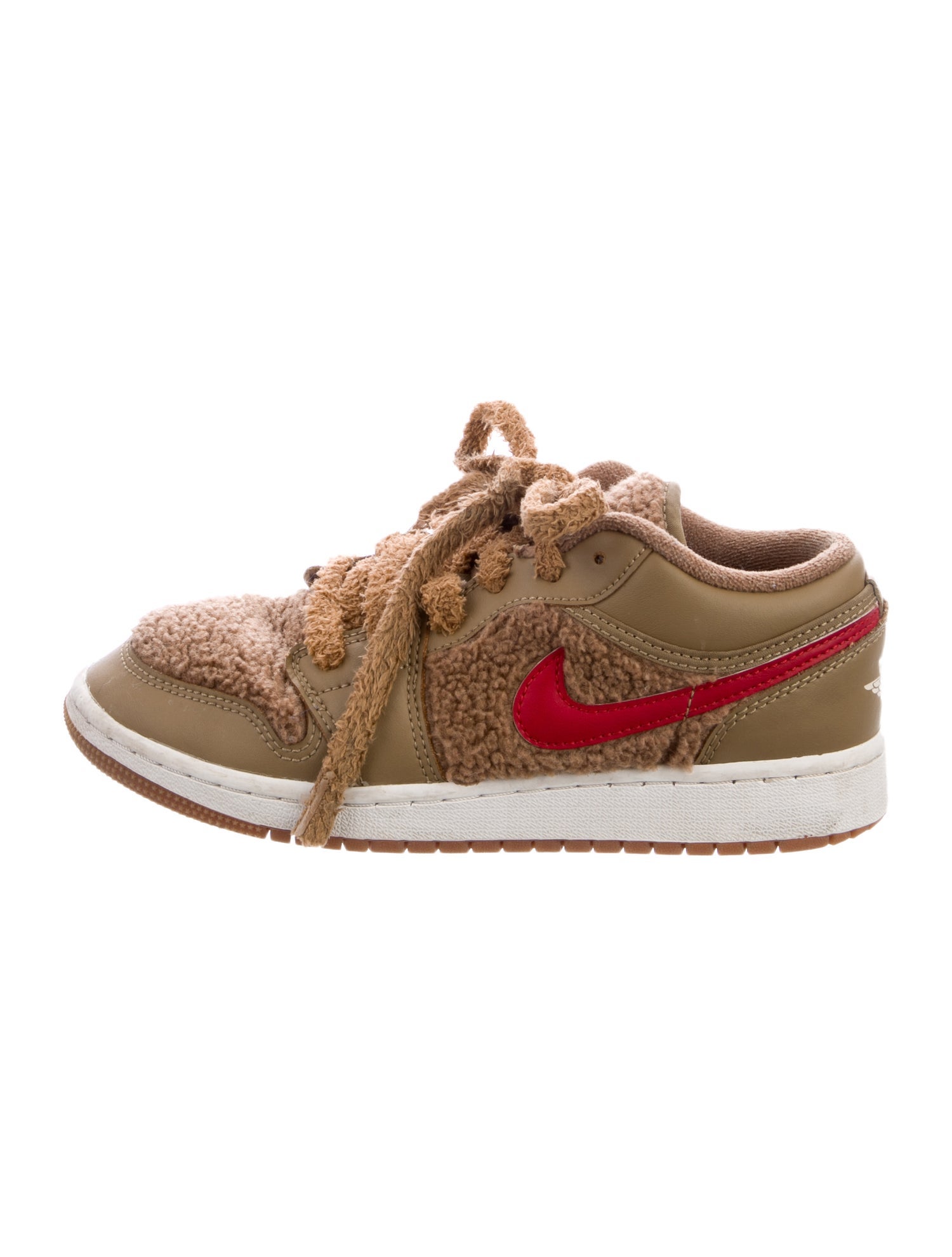 Jordan Kids' 1 Low Utility Teddy Bear (GS) - Brown Sizes 2-6, Girls ...