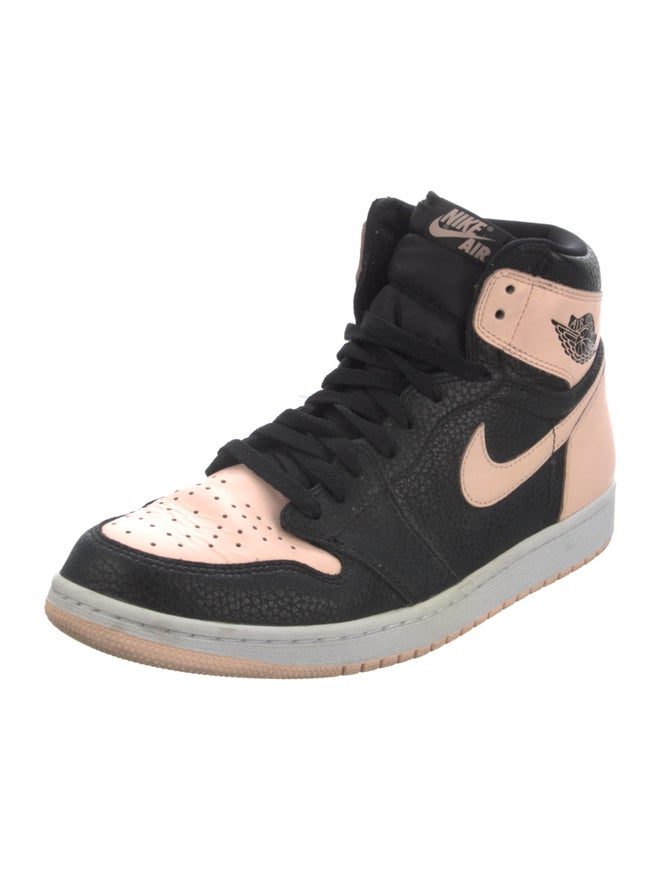 Jordan Leather Colorblock Pattern Sneakers - Black Sneakers, Shoes ...
