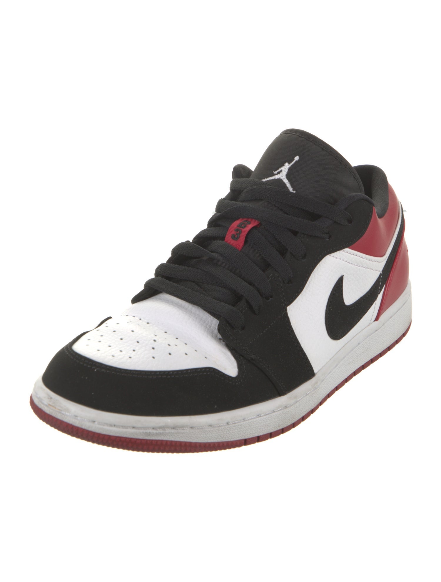 Jordan Leather Colorblock Pattern Sneakers - Black Sneakers, Shoes ...