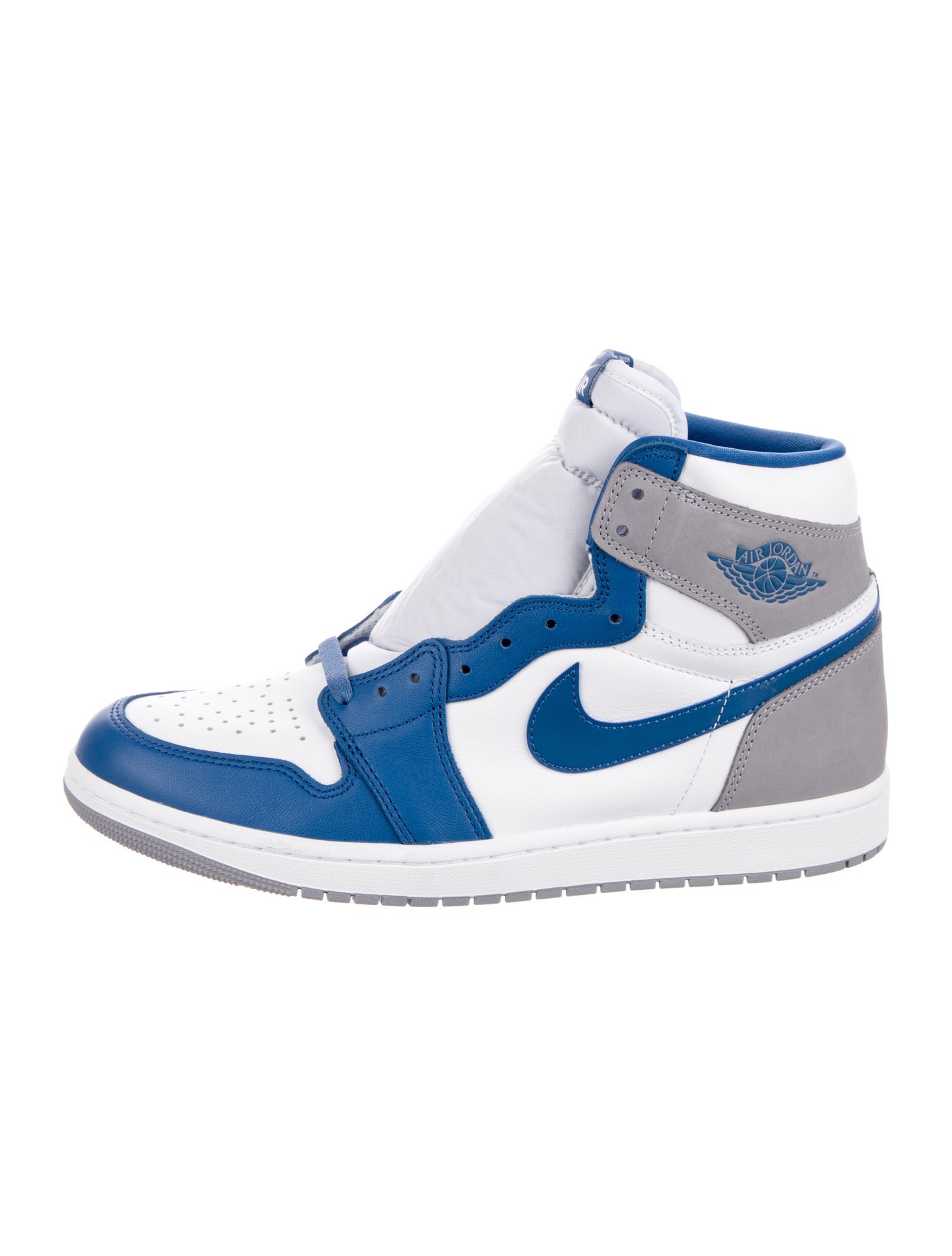 Jordan 1 Retro High OG 'True Blue' Sneakers - Blue Sneakers, Shoes ...