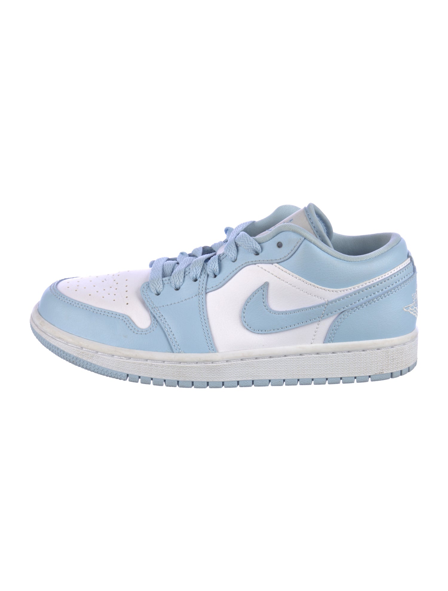 Jordan Leather Colorblock Pattern Sneakers - Blue Sneakers, Shoes ...