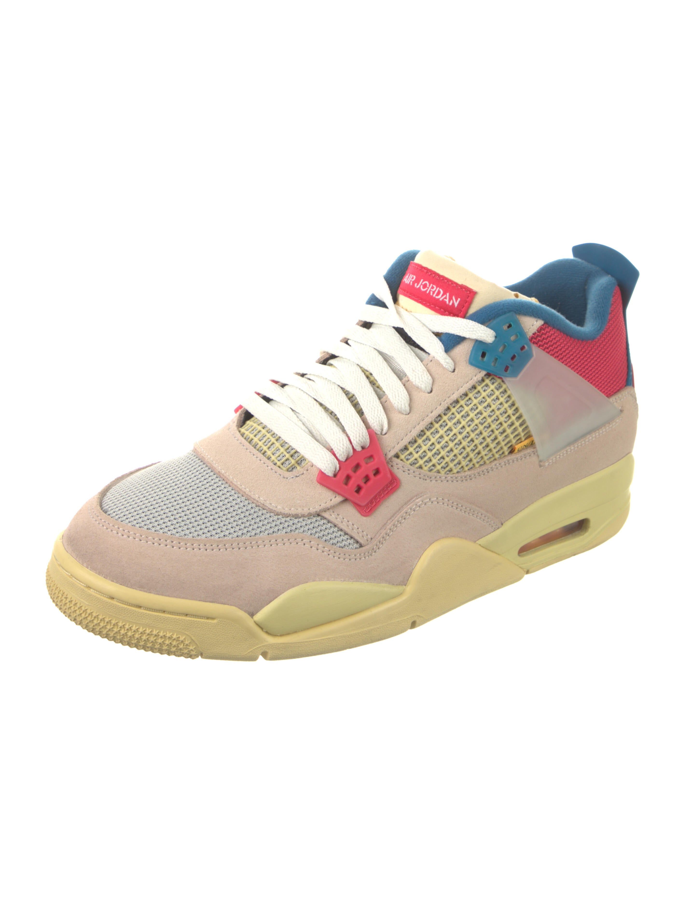 Jordan x Union LA 4 Retro Guava Sneakers - Blue Sneakers, Shoes ...