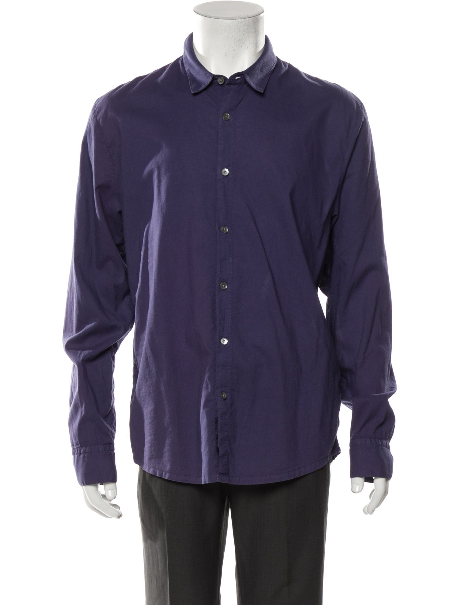 James Perse Long Sleeve Shirt - Blue Casual Shirts, Clothing - WJP44718 ...