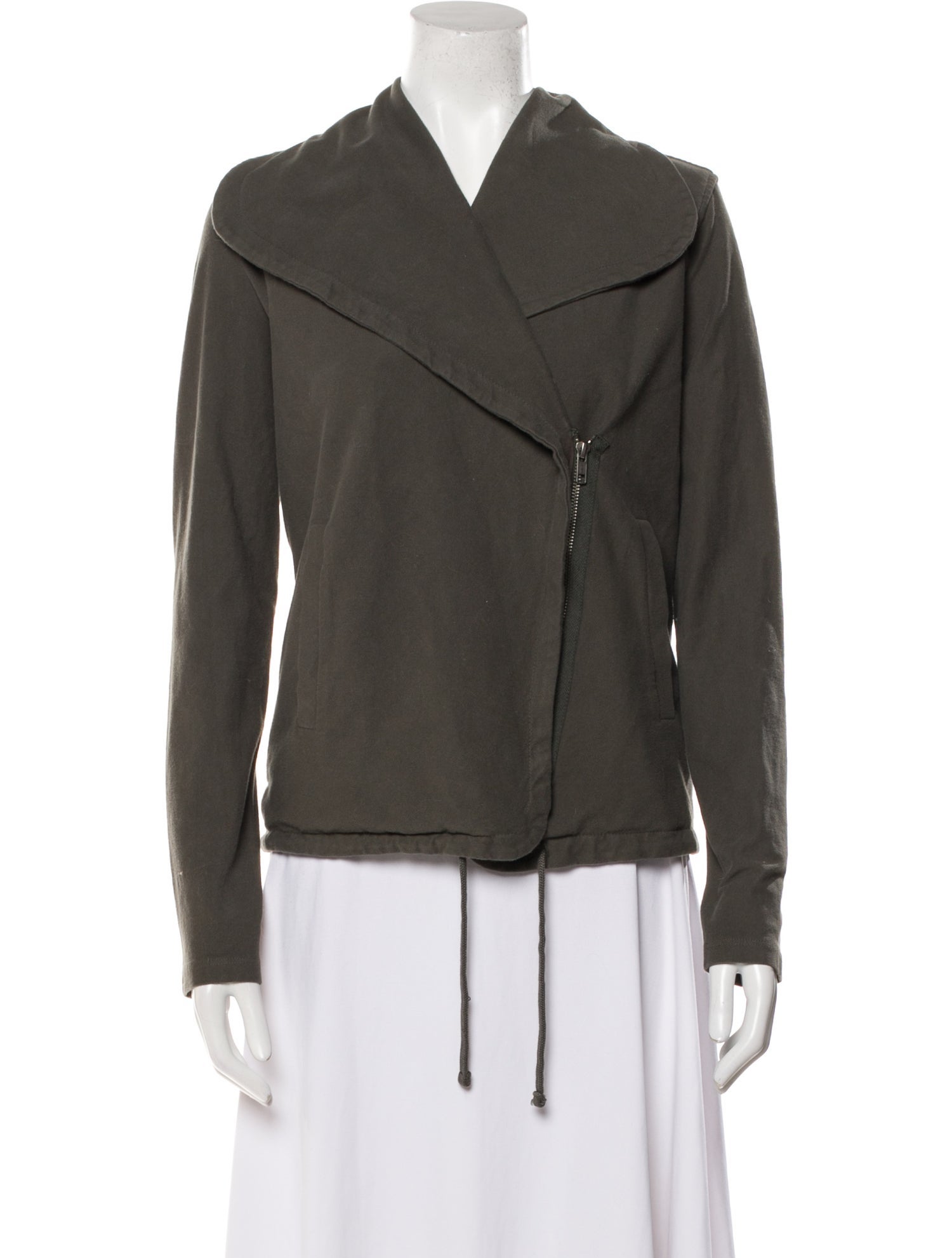James Perse Biker Jacket - Green Jackets, Clothing - WJP62271 | The ...