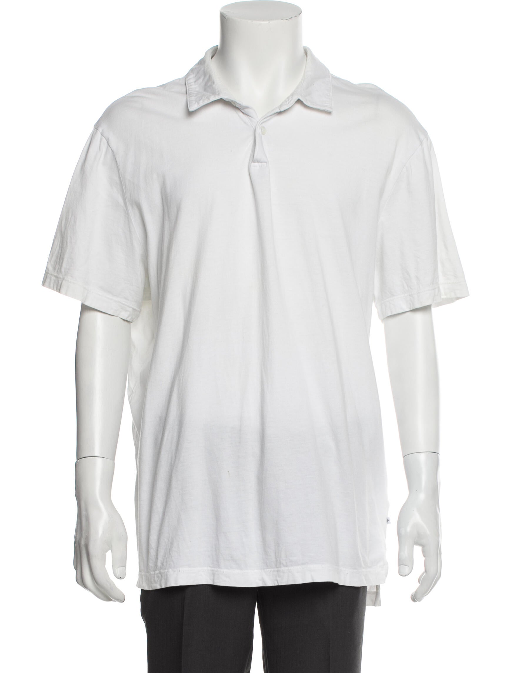 James Perse Collar Short Sleeve Polo Shirt - White Polos, Clothing ...