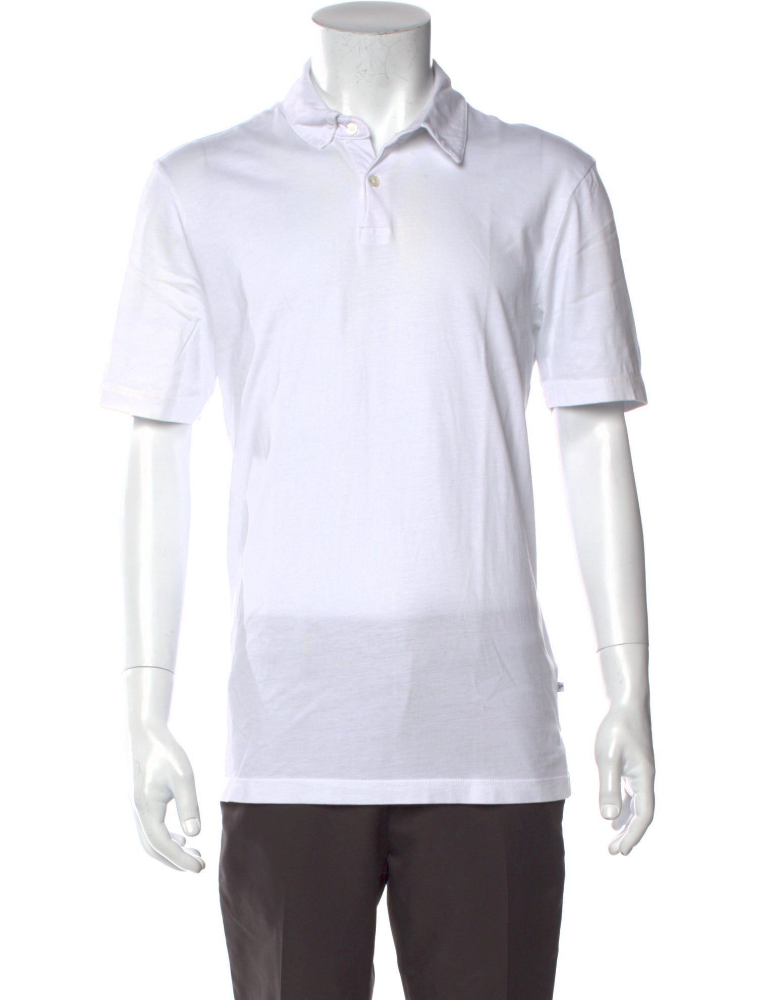 James Perse Collar Short Sleeve Polo Shirt - White Polos, Clothing ...