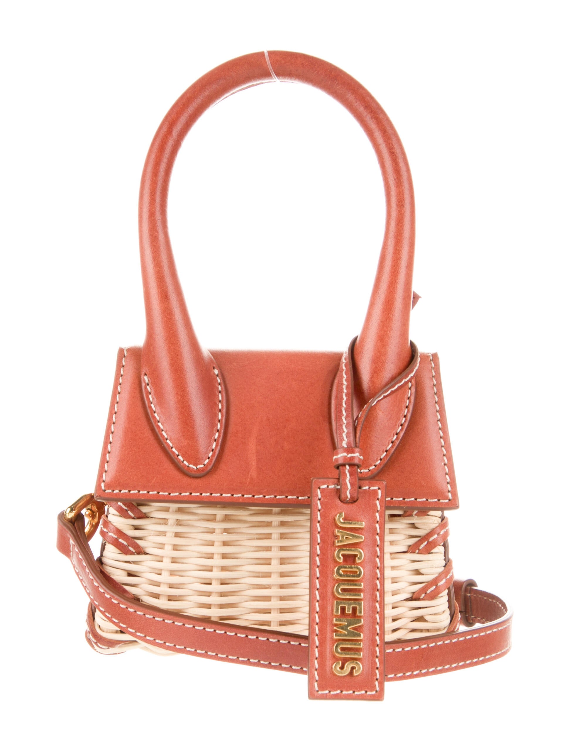 Salar Studded Leather Mini Handle Bag - Neutrals Mini Bags, Handbags ...