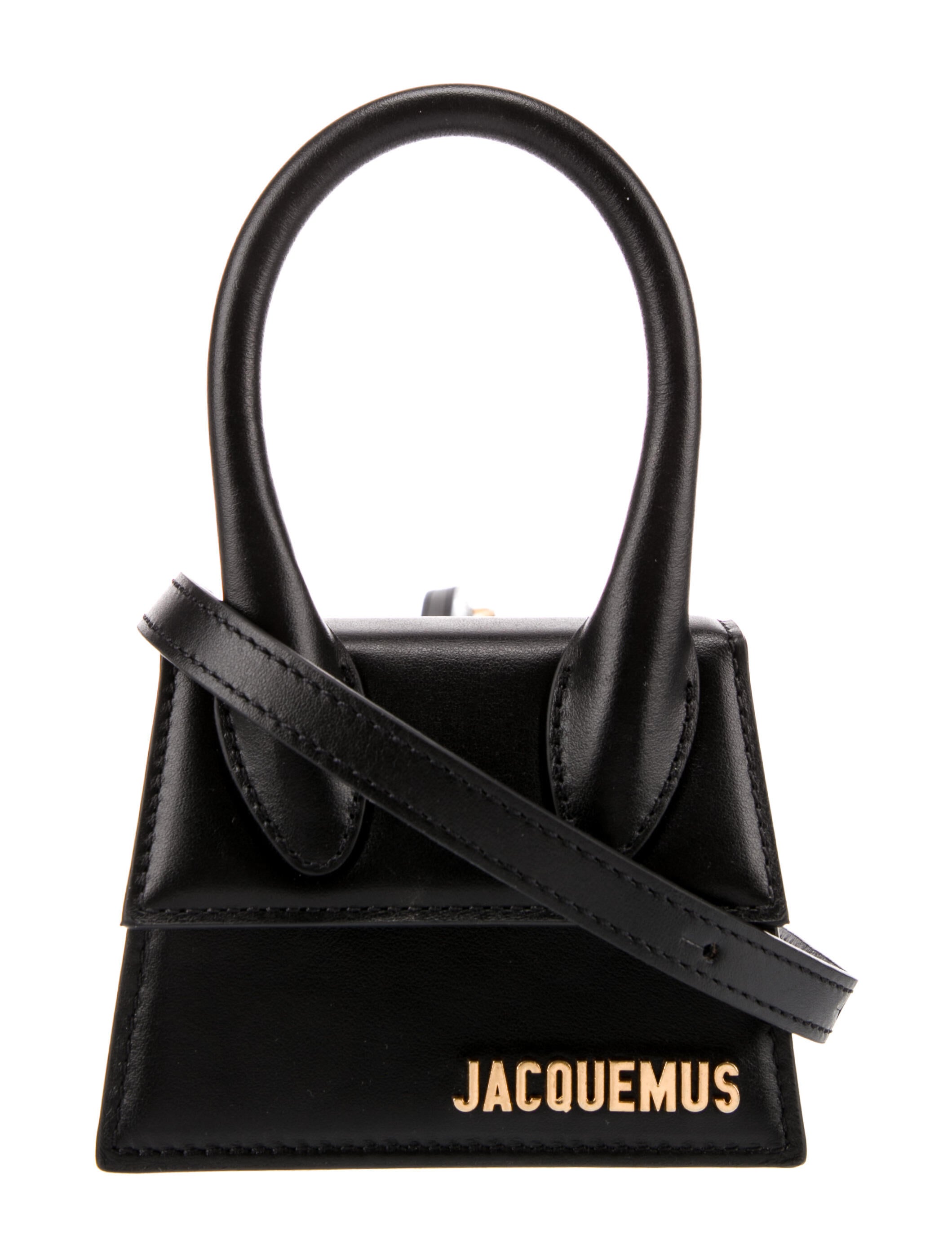 Jacquemus Leather Mini Bag - Black Mini Bags, Handbags - WJQ42271 | The ...