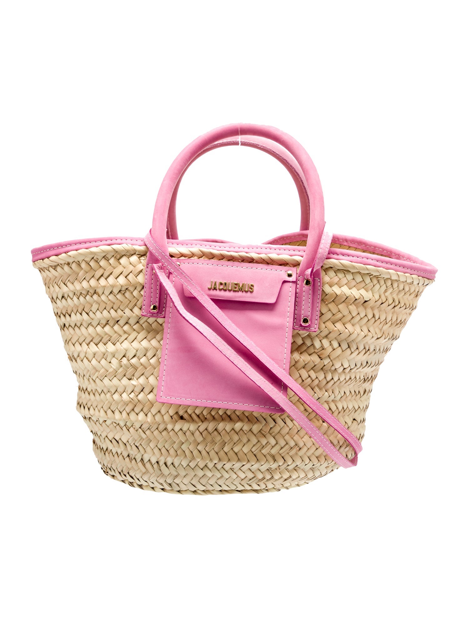 Jacquemus Straw Shoulder Bag - Neutrals Totes, Handbags - WJQ50956 ...