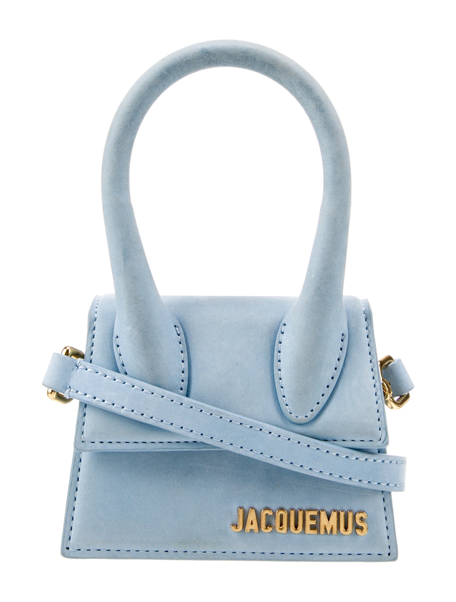 Jacquemus Suede Shoulder Bag - Blue Mini Bags, Handbags - WJQ52642 ...