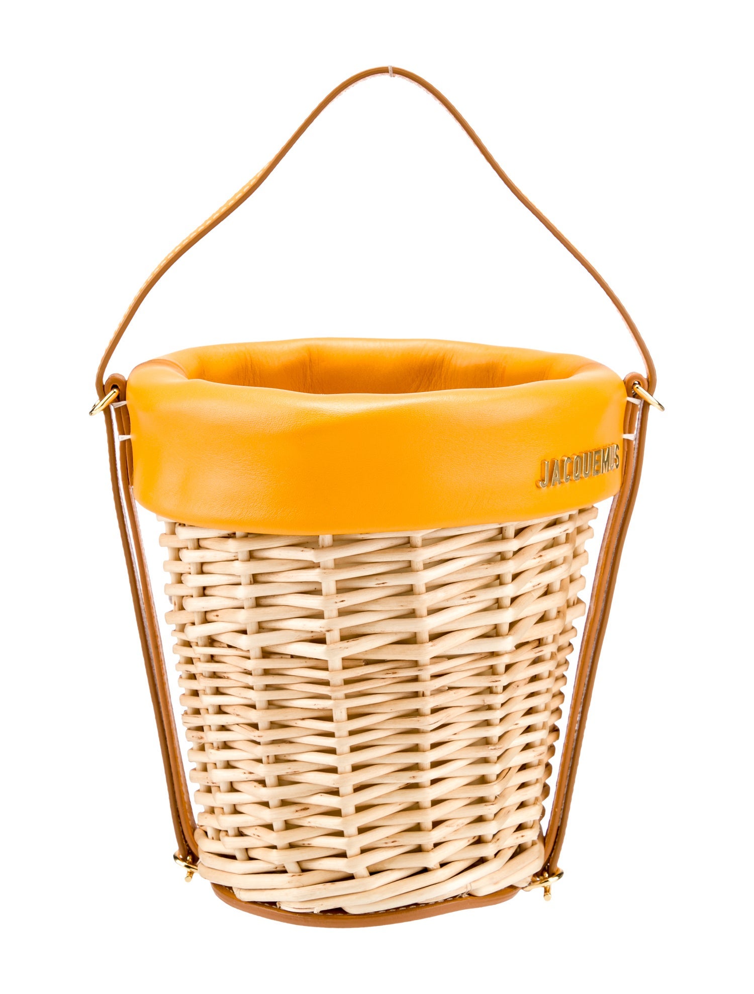 Jacquemus Wicker Bucket Bag - Neutrals Bucket Bags, Handbags - WJQ53823 ...