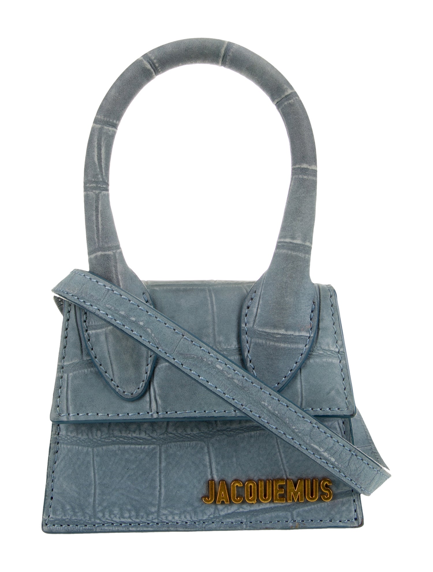Jacquemus Suede Crossbody Bag - Blue Mini Bags, Handbags - WJQ55412 ...
