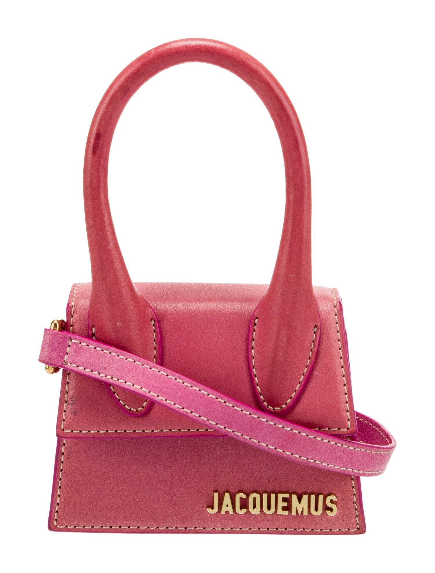 Jacquemus Leather Shoulder Bag - White Mini Bags, Handbags - WJQ55896 ...