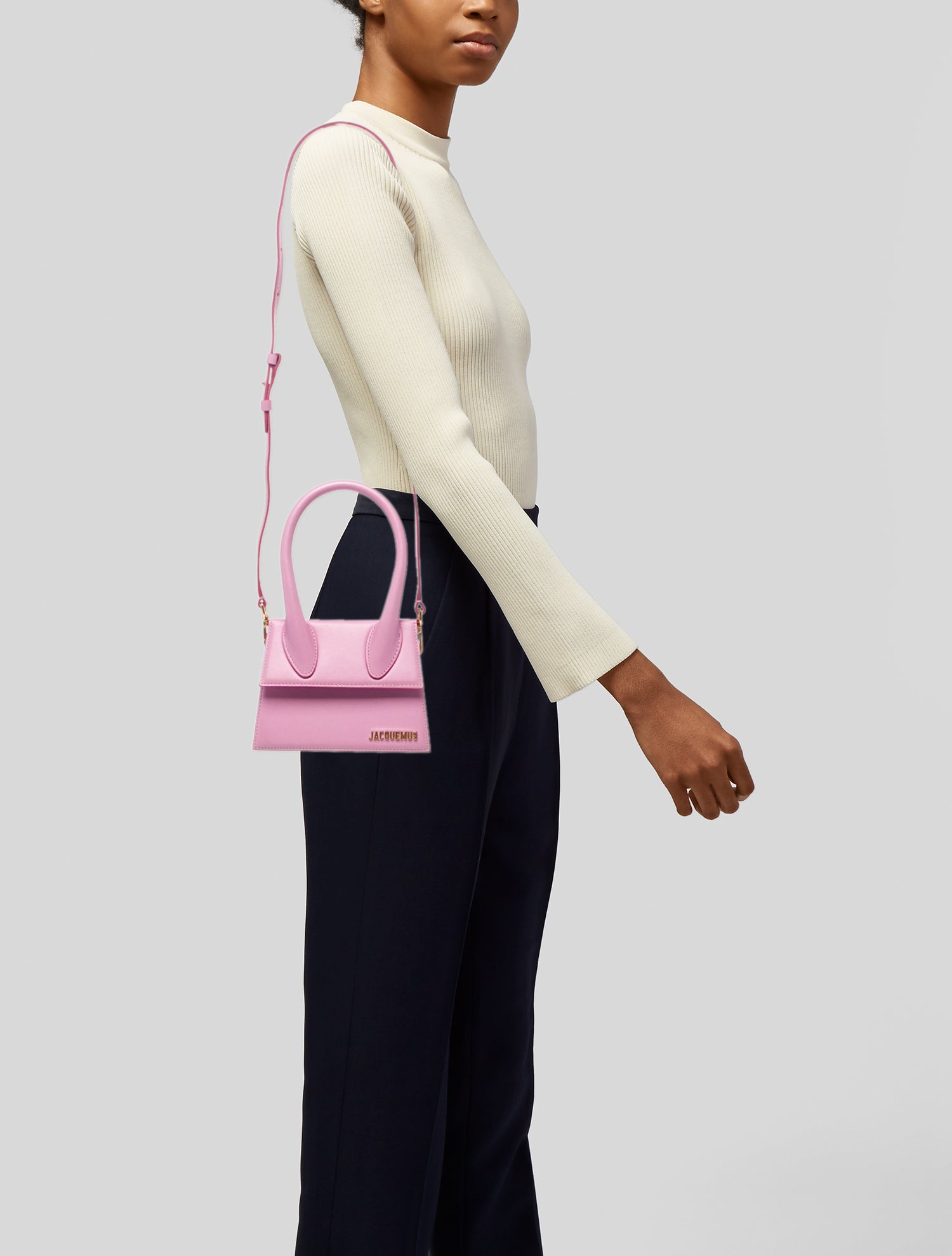 Jacquemus Leather Shoulder Bag - White Mini Bags, Handbags - WJQ55896 ...