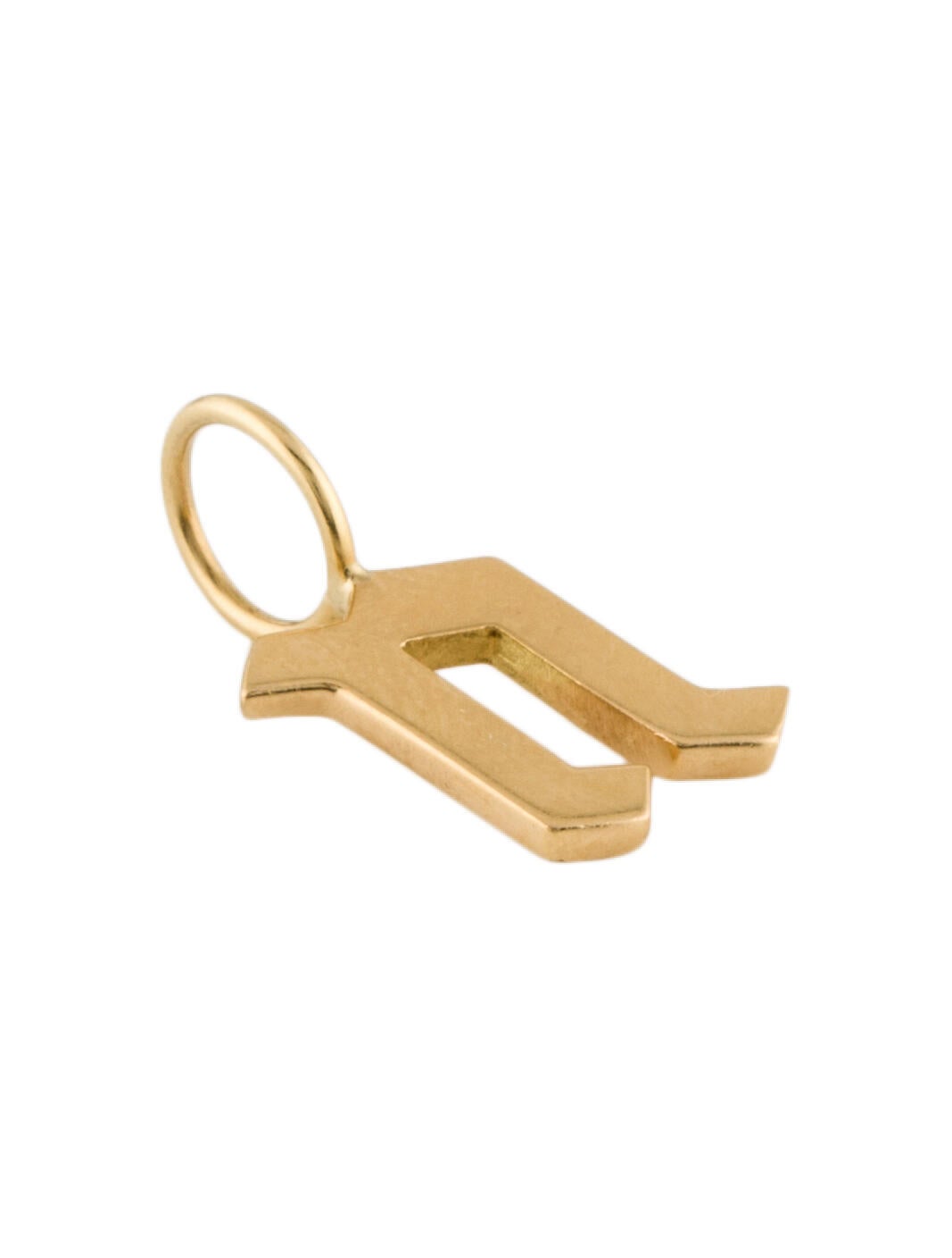 Jennifer Fisher 18K Gothic Letter 'N' Charm - 18K Yellow Gold Pendant ...