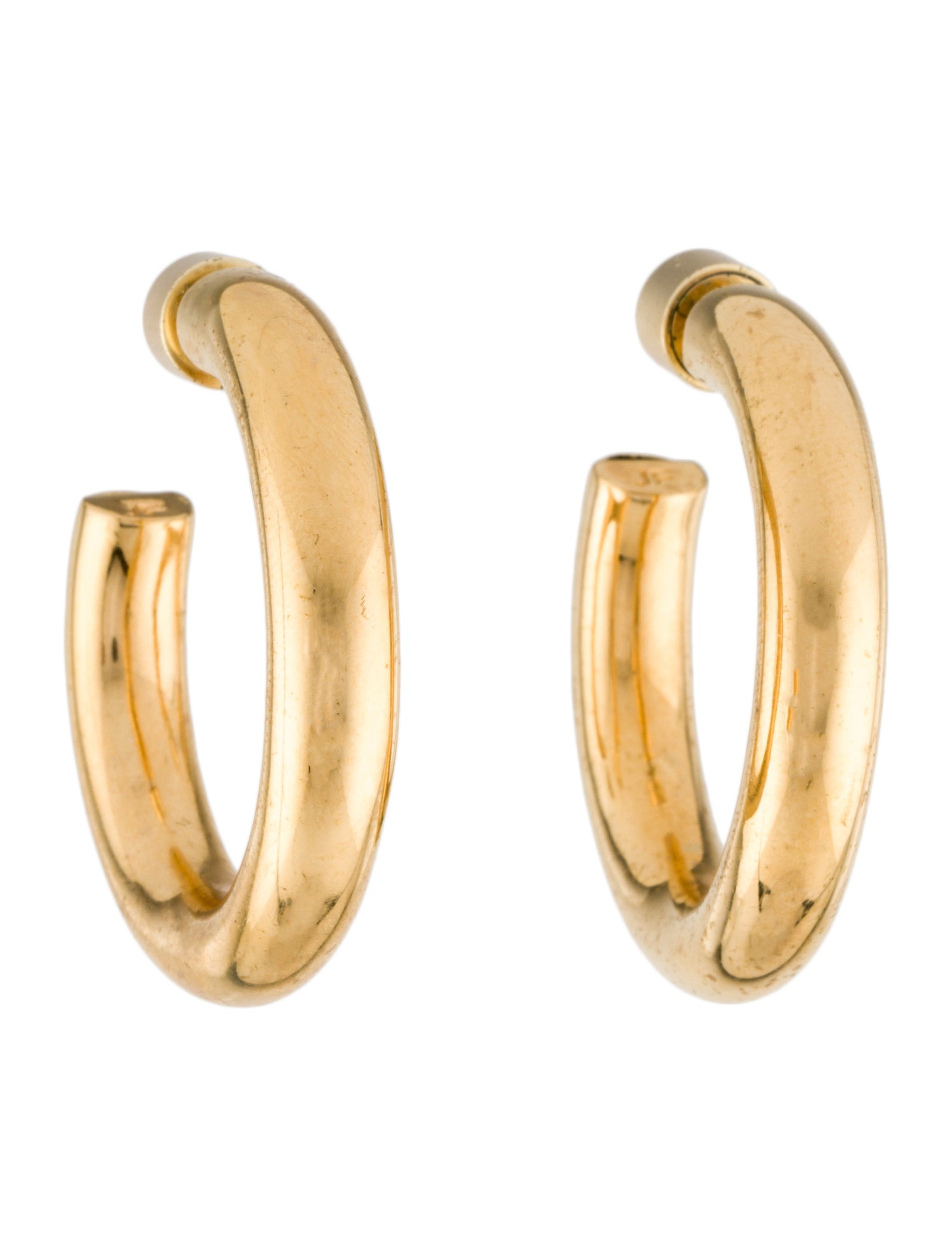Fendi F Is Fendi Hoop Earrings - Gold-Tone Metal Hoop, Earrings ...