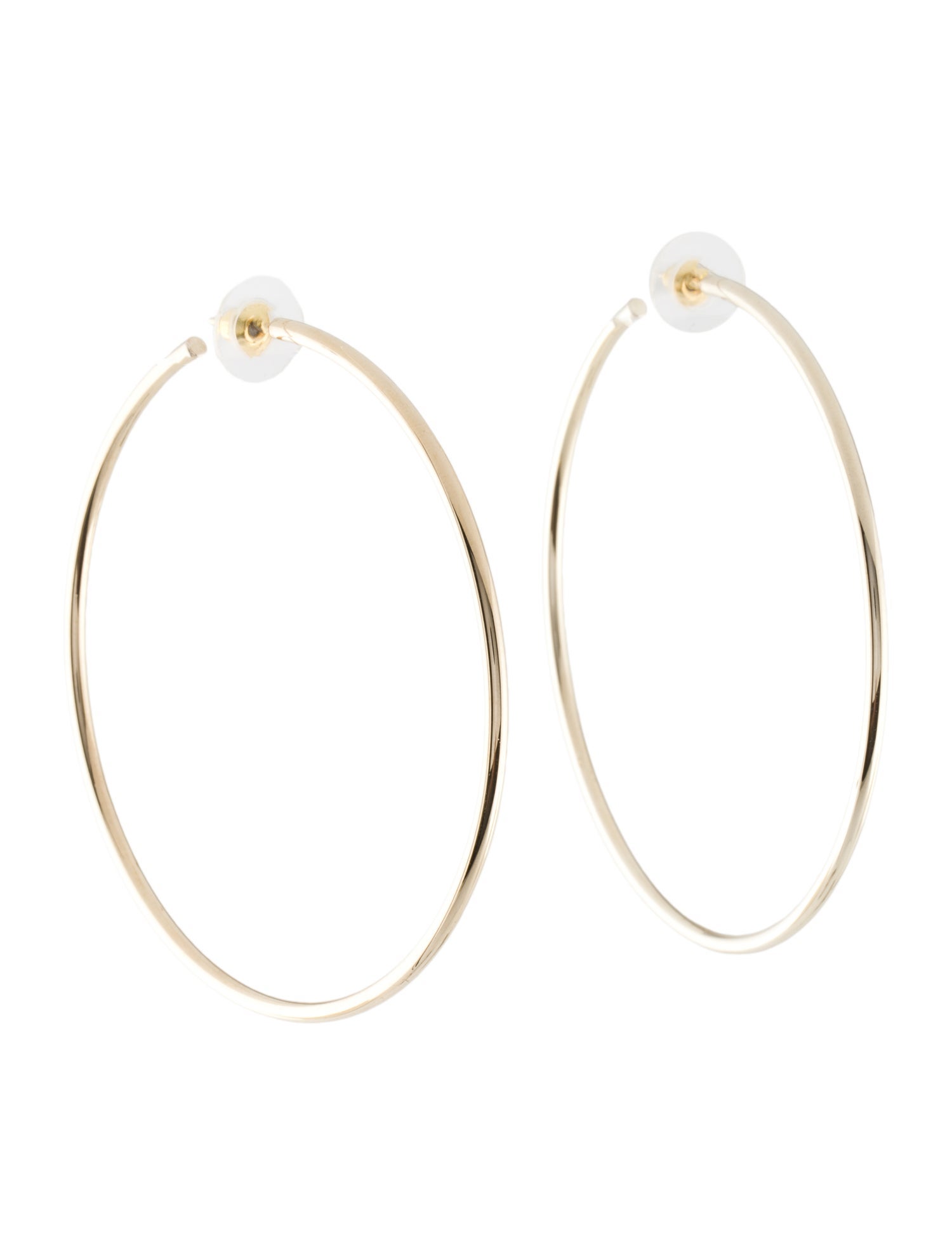 Jennifer Fisher 2.5 Thread Hoop Earrings - 14K Yellow Gold Hoop ...