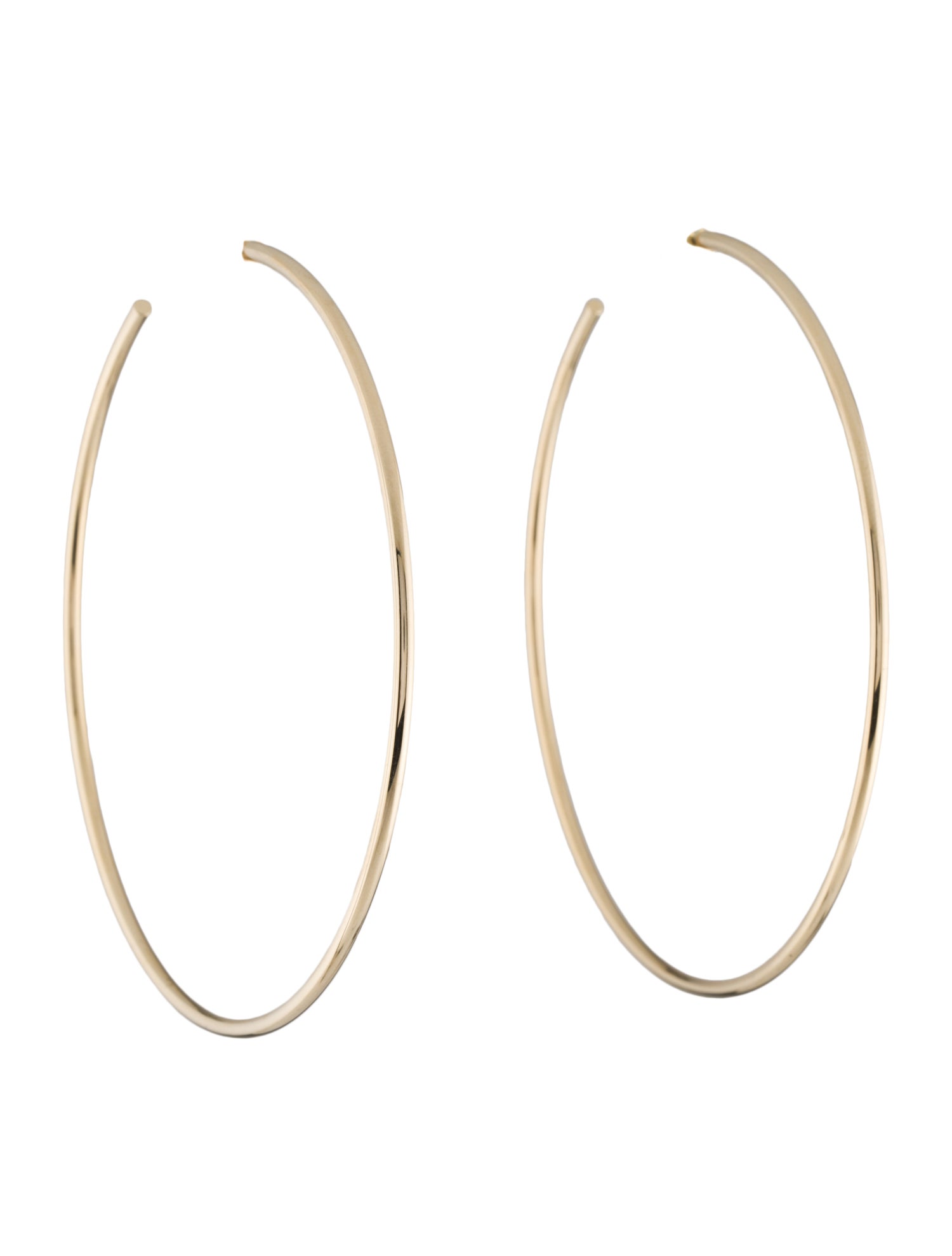 Jennifer Fisher Thread Hoop Earrings - Gold-Plated Hoop, Earrings ...