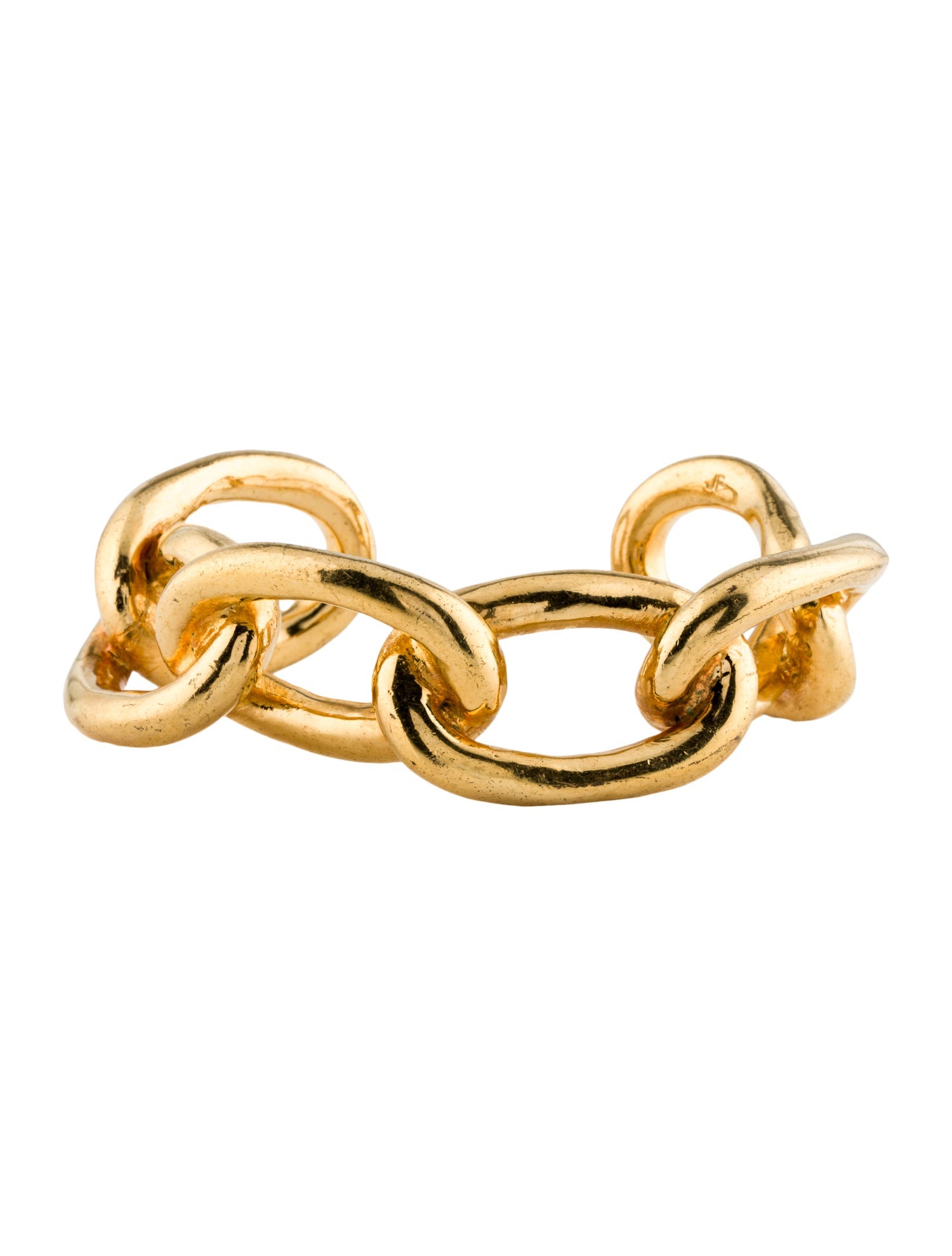 Jennifer Fisher XL Peak Chain Link Cuff - Brass Cuff, Bracelets ...