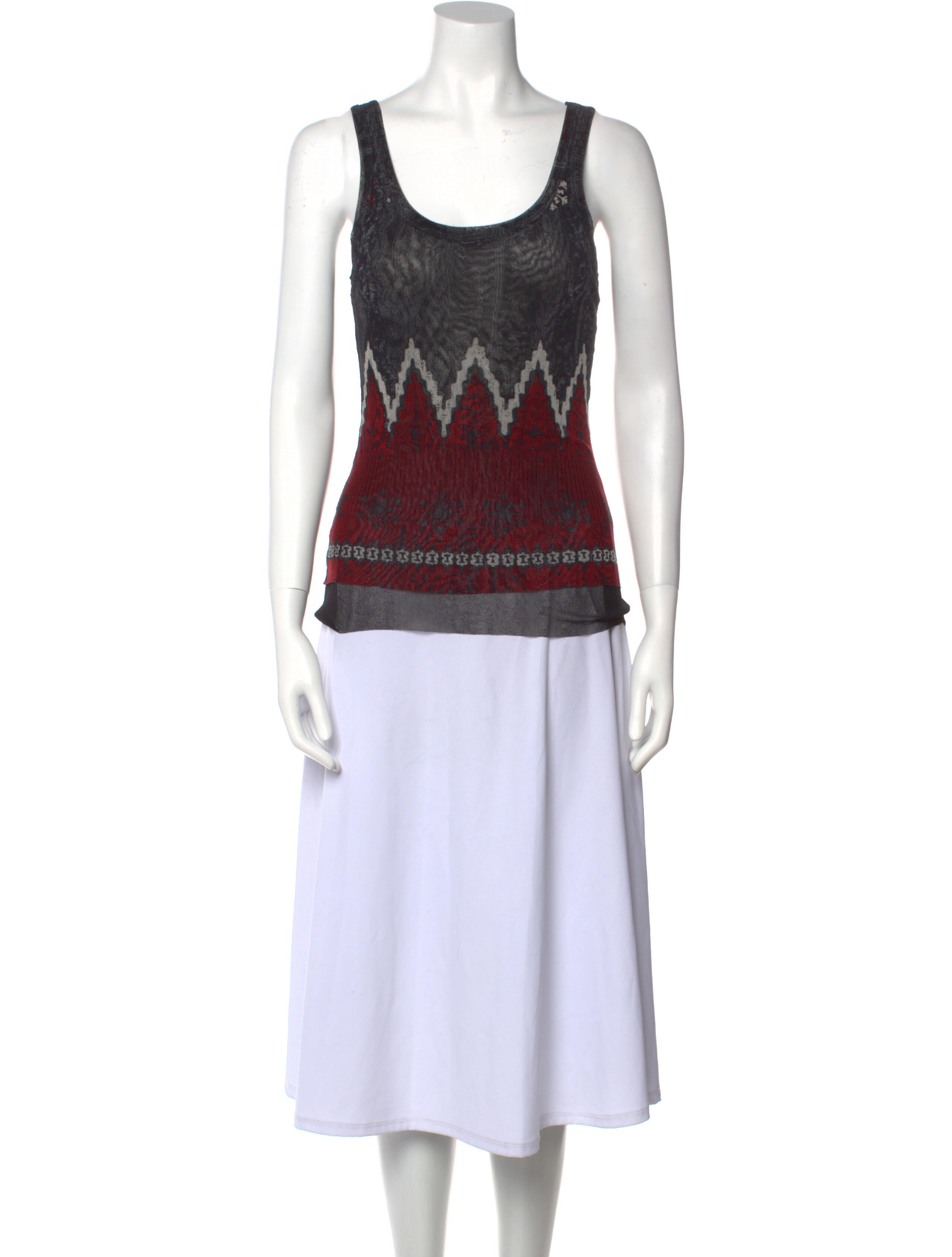 Jean Paul Gaultier Soleil Vintage 2000's Top - Grey Tops, Clothing ...