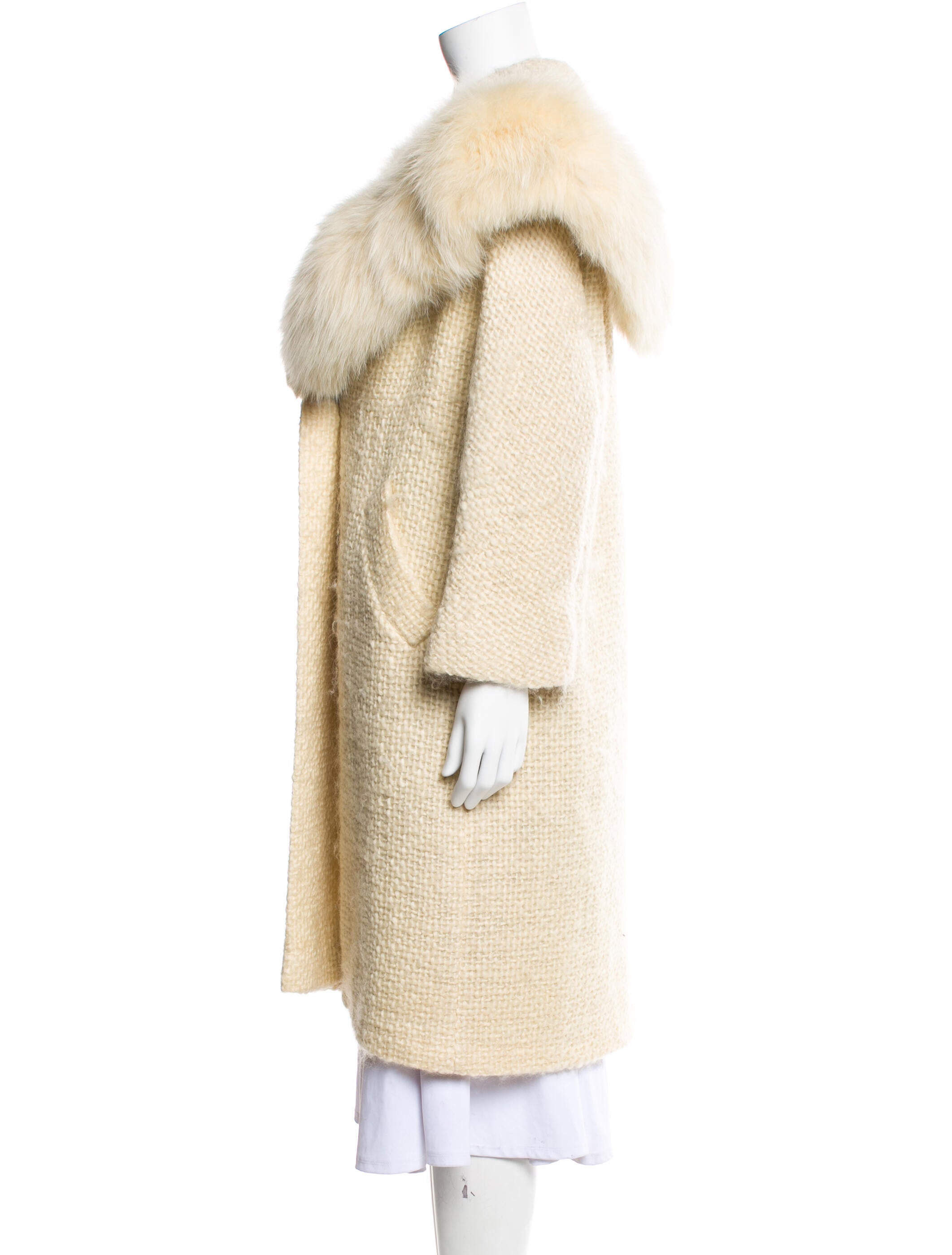 Joseph Magnin Faux Fur Coat - Neutrals Coats, Clothing - WJSMN20040 ...