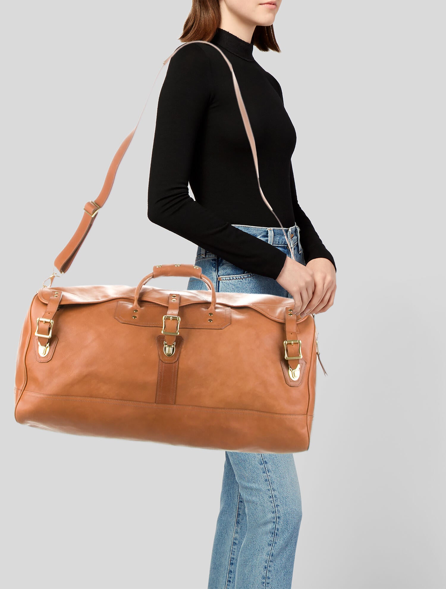 J.W. Hulme Large Classic Duffel Bag - Brown Weekenders, Bags ...