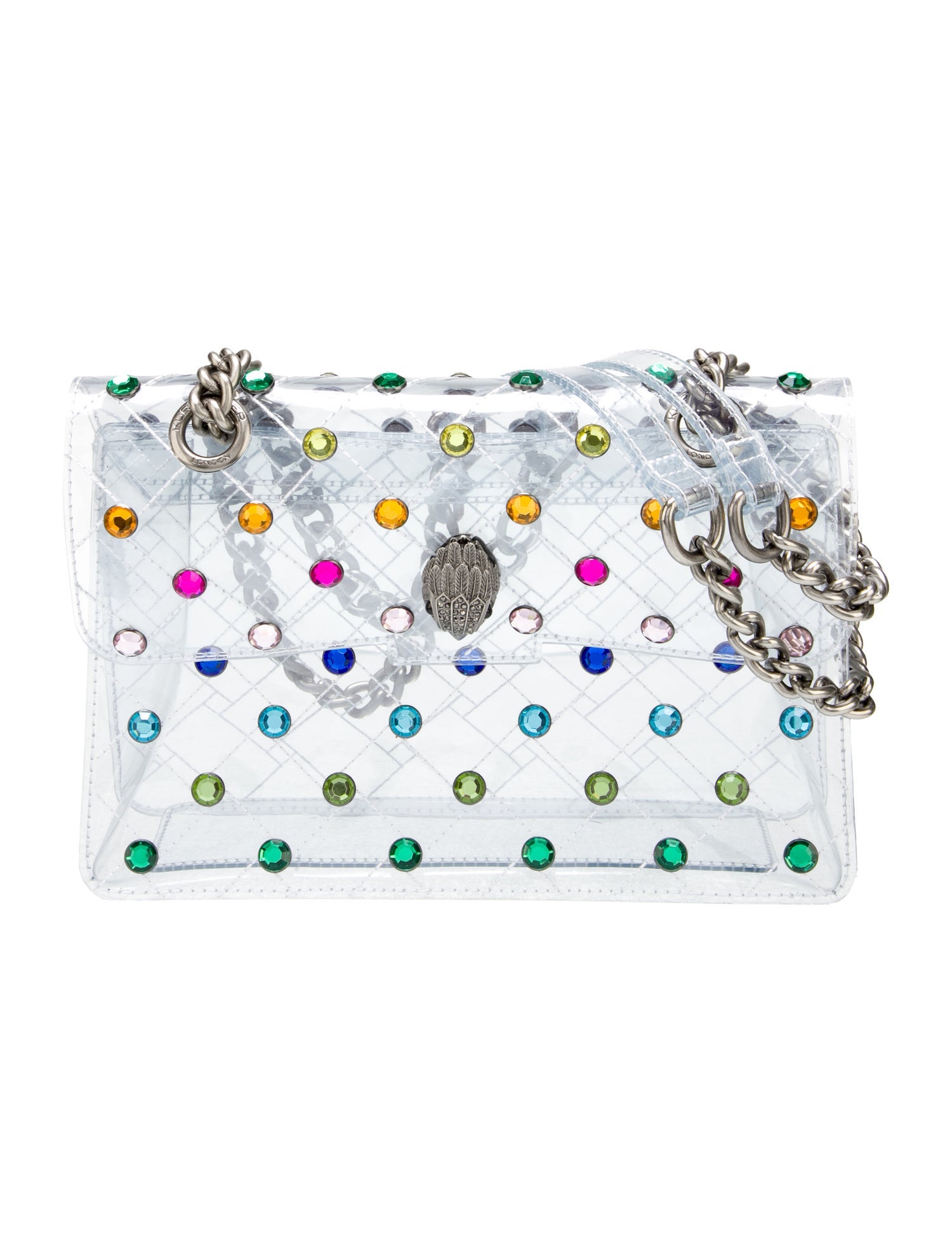 Kurt Geiger PVC Shoulder Bag - Clear Shoulder Bags, Handbags - WK620726 ...