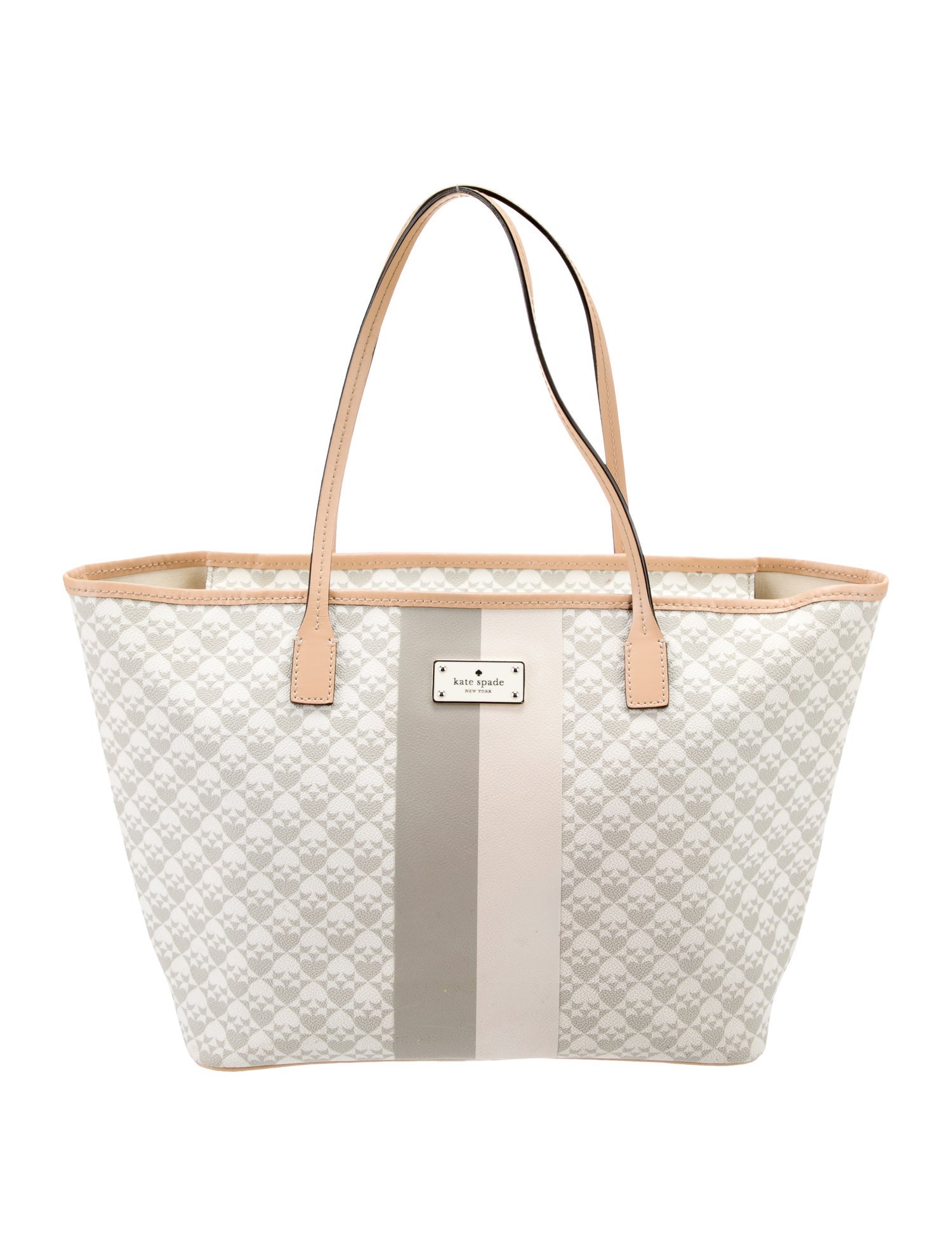 Kate Spade New York Leather-Trimmed Canvas Tote - Neutrals Totes ...