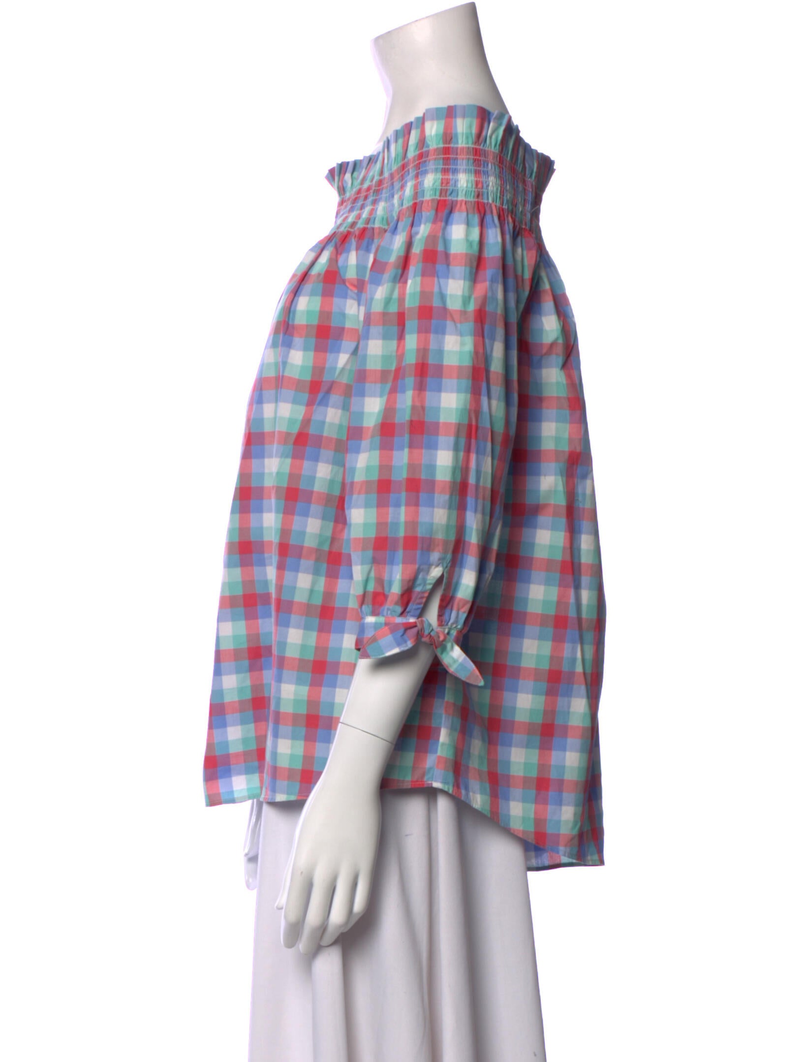 Kate Spade New York Short Sleeve Sash Tie Top - Blue Tops, Clothing ...