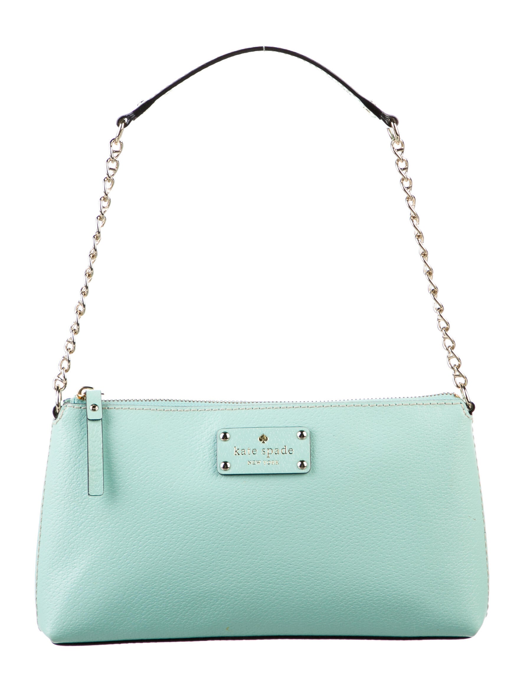 Kate Spade New York Leather Shoulder Bag - Blue Shoulder Bags, Handbags ...