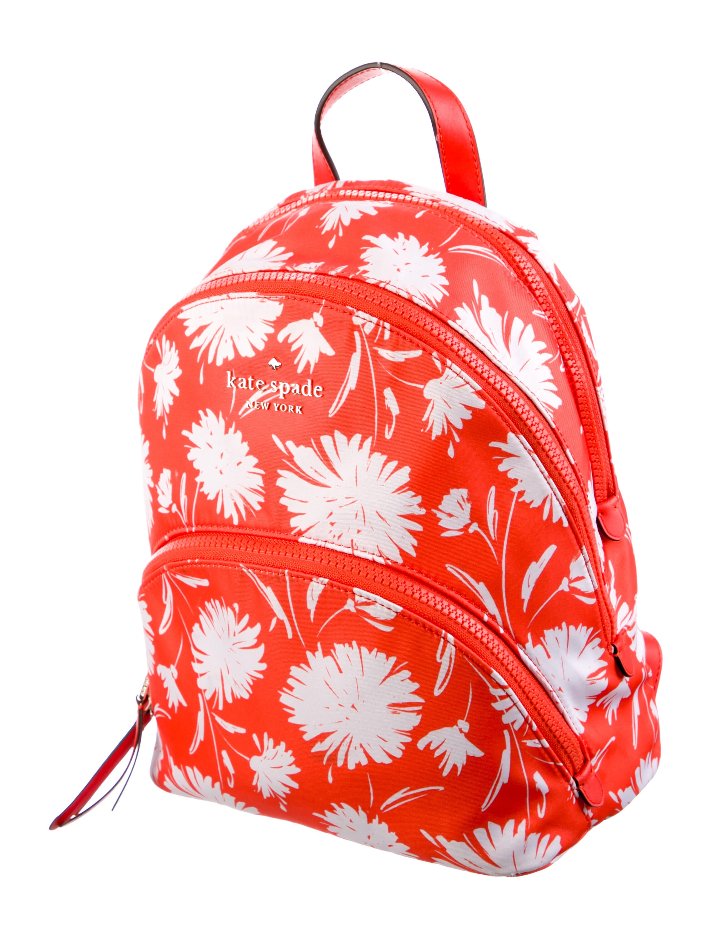 Kate Spade New York Nylon Floral Backpack - Orange Backpacks, Handbags ...