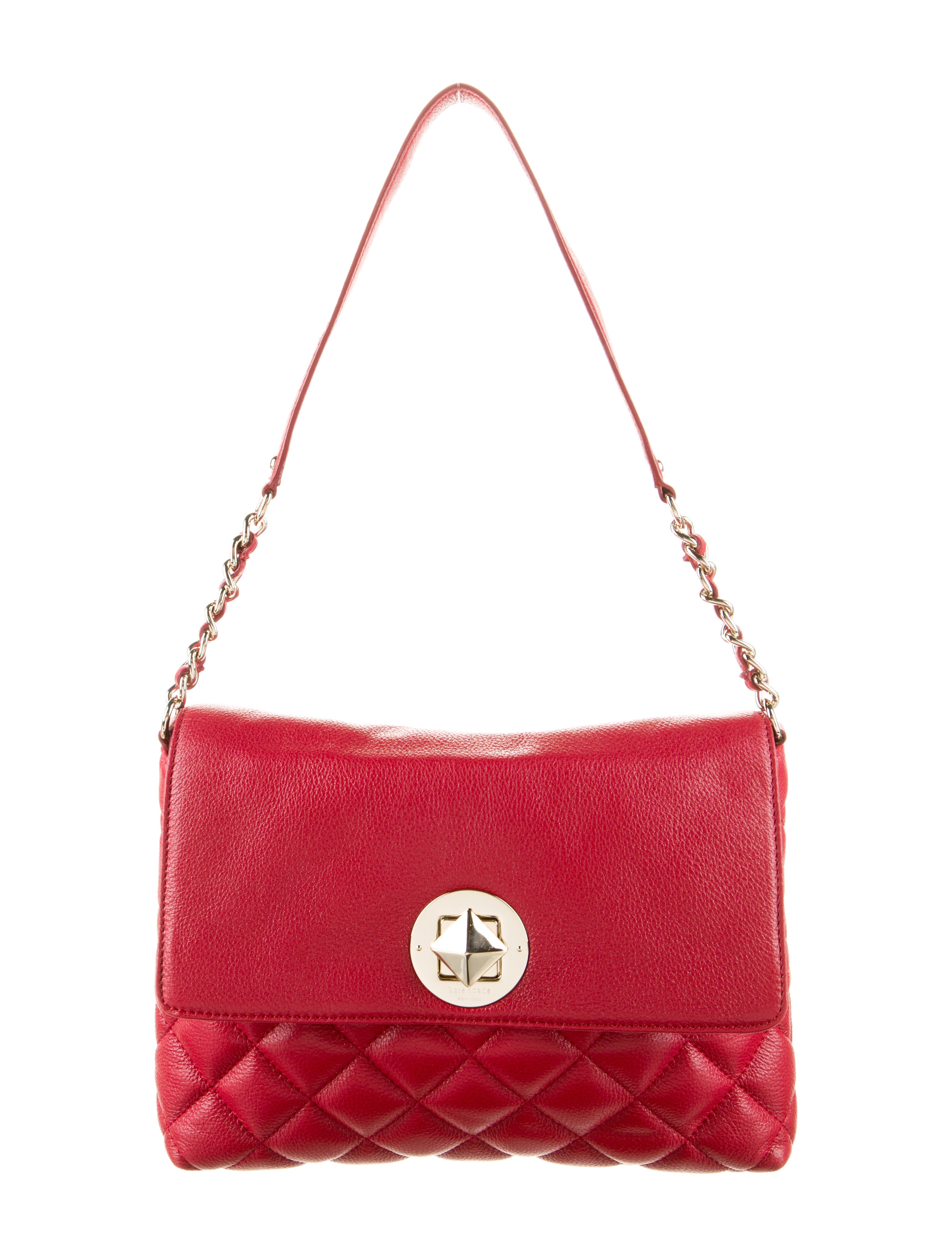 Kate Spade New York Leather Shoulder Bag - Red Shoulder Bags, Handbags ...