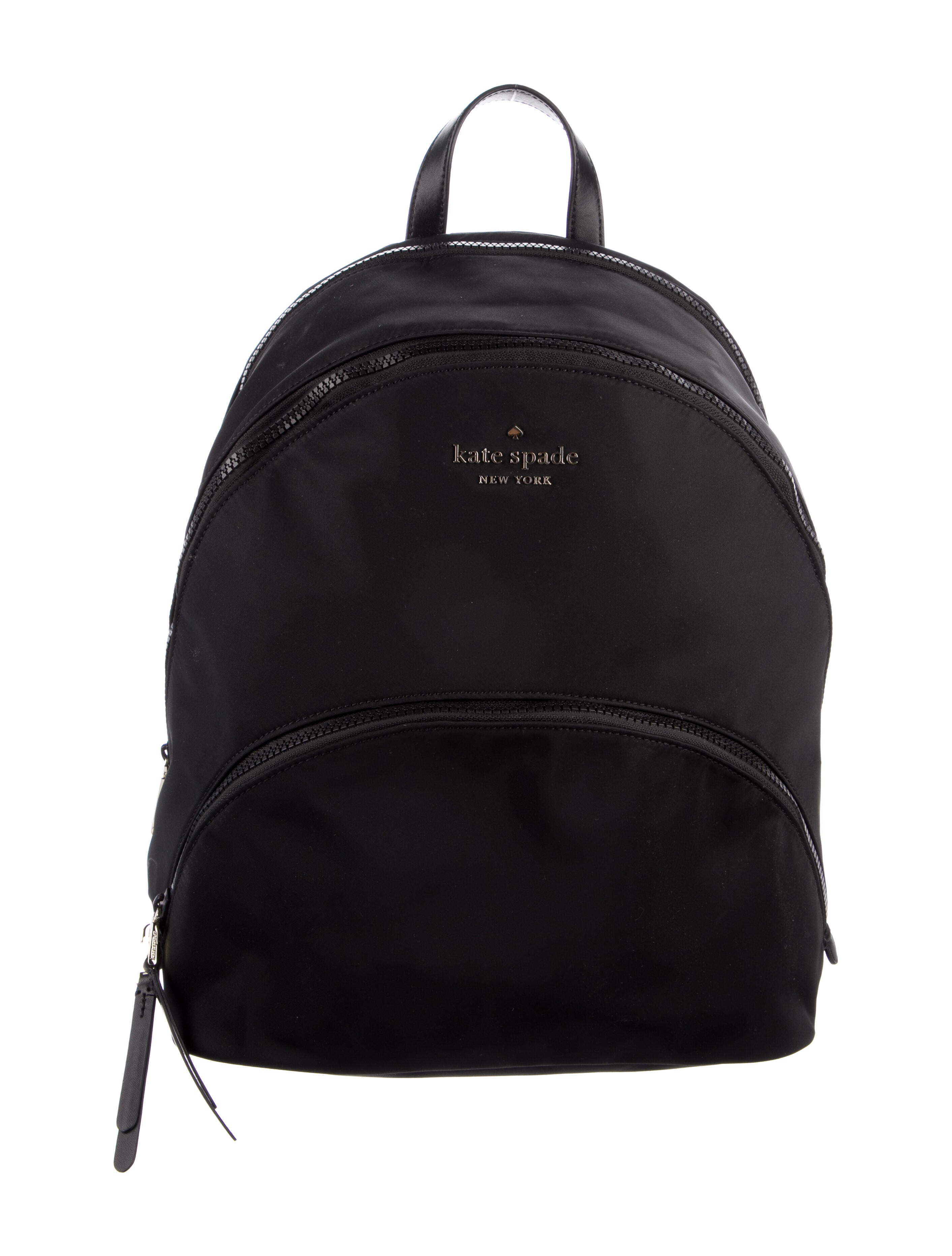 Kate Spade New York Leather Trim Nylon Backpack - Black Backpacks ...