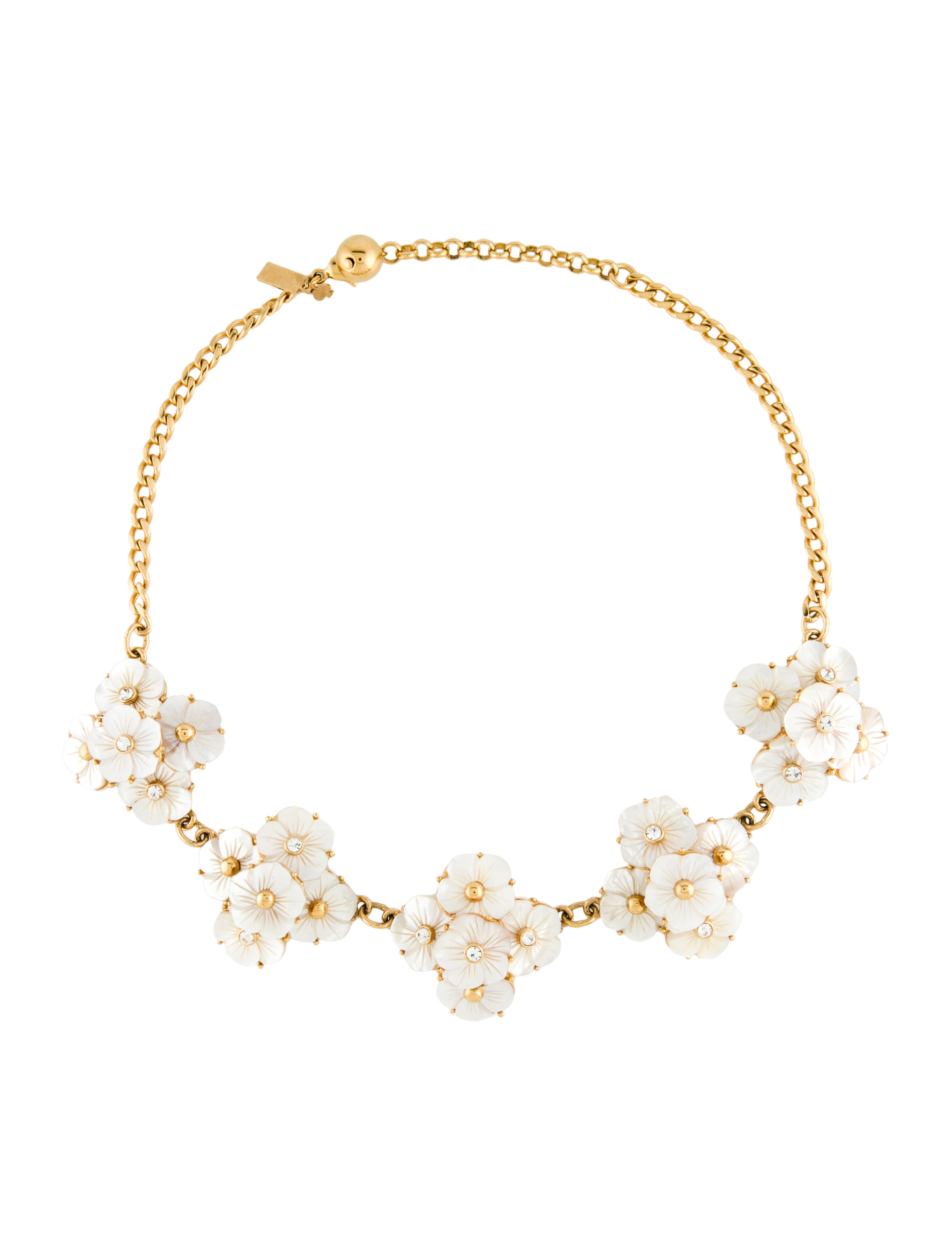 Kate Spade New York Crystal Geometric Collar Necklace - Gold-Tone Metal ...