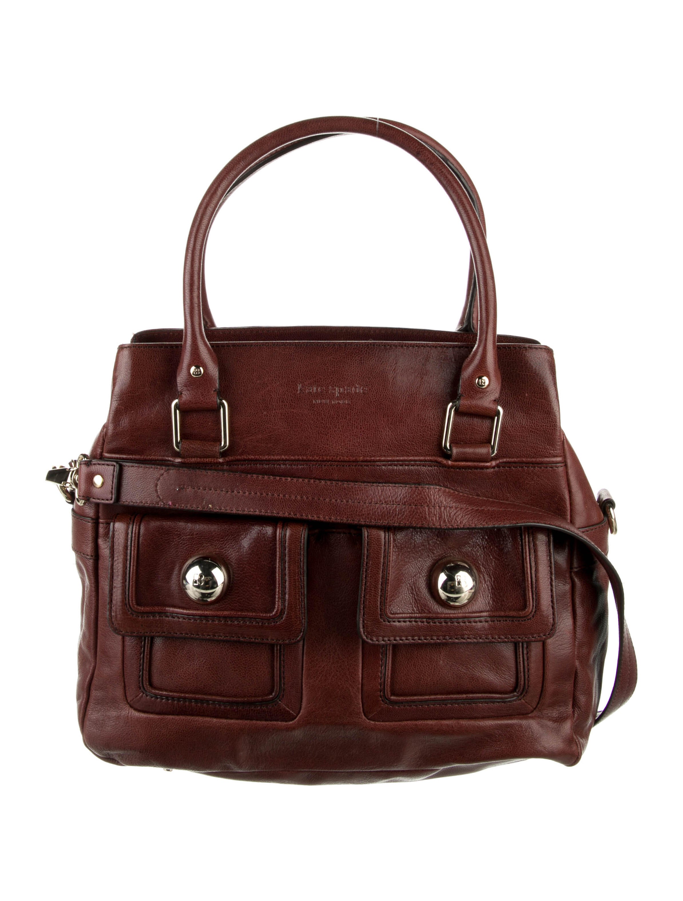 Kate Spade New York Leather Hanlde Bag - Brown Handle Bags, Handbags ...