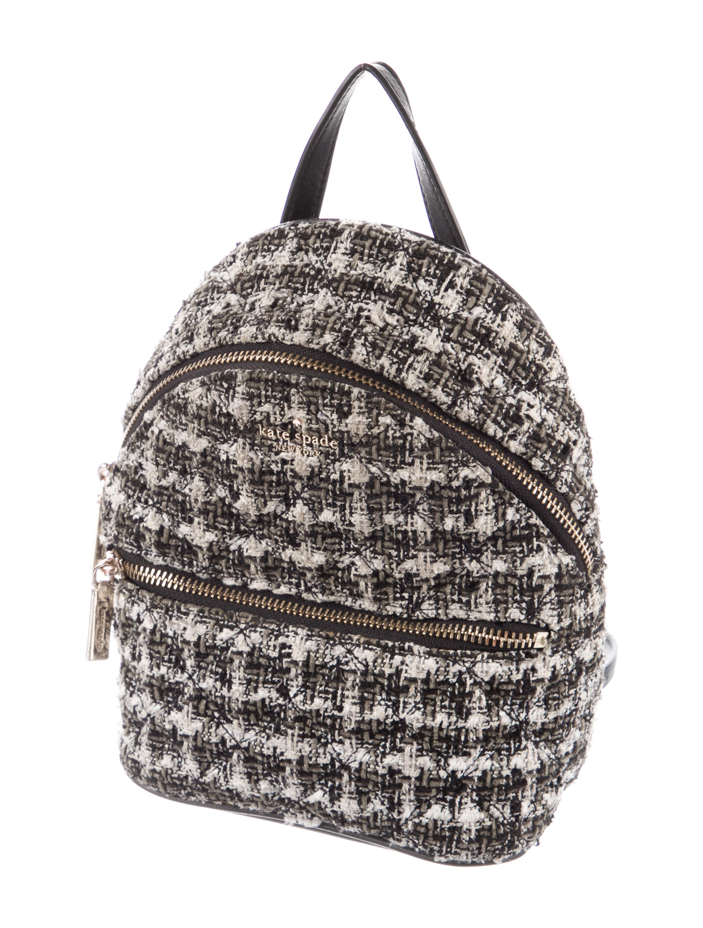 Kate Spade New York Tweed Mini Backpack - Black Backpacks, Handbags ...