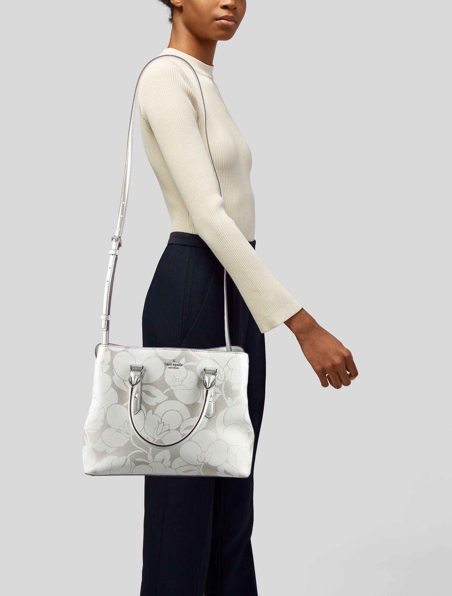 Kate Spade New York Double Pocket Leather Shoulder Bag - White Shoulder ...