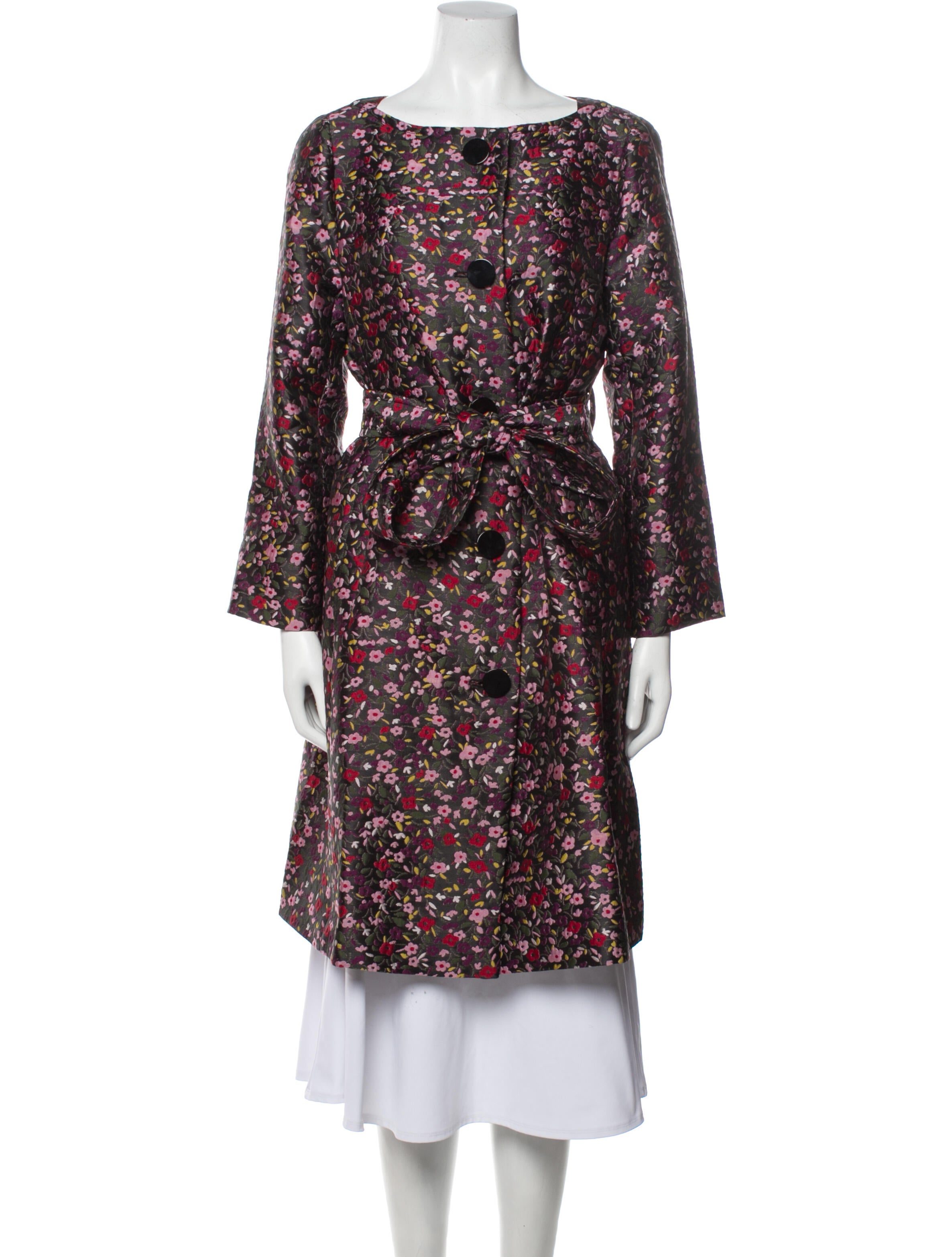 Kate Spade New York Floral Print Coat - Purple Coats, Clothing ...