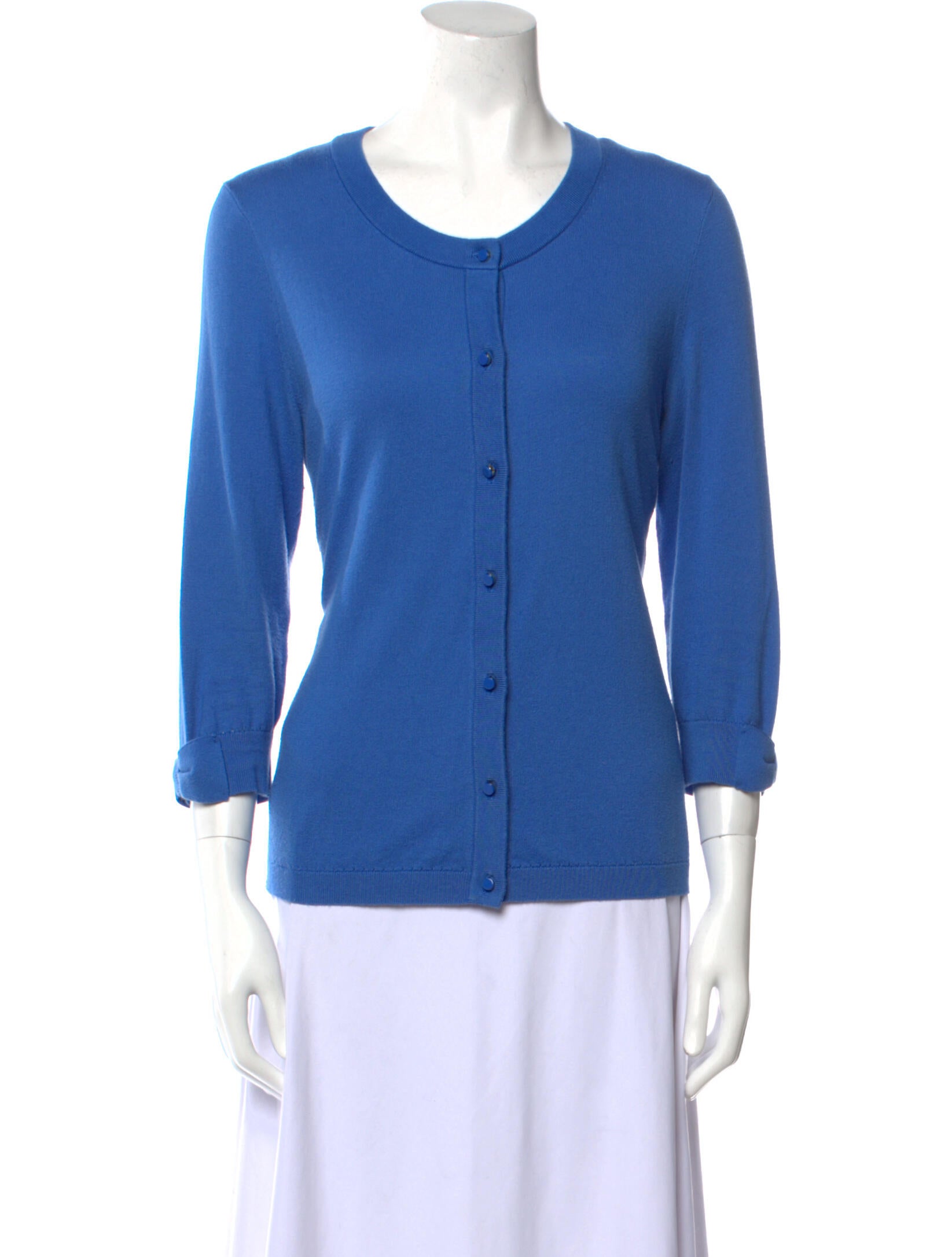 Kate Spade New York Embellished Wool Cardigan - Blue Knitwear, Clothing ...