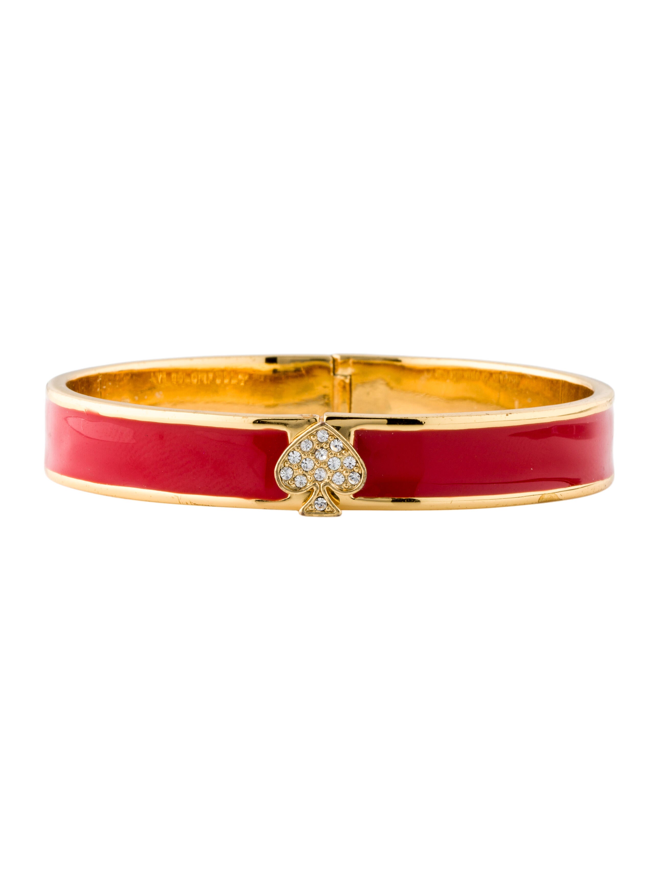 Kate Spade New York Crystal Bangle Bracelet - Gold-Tone Metal Bangle ...