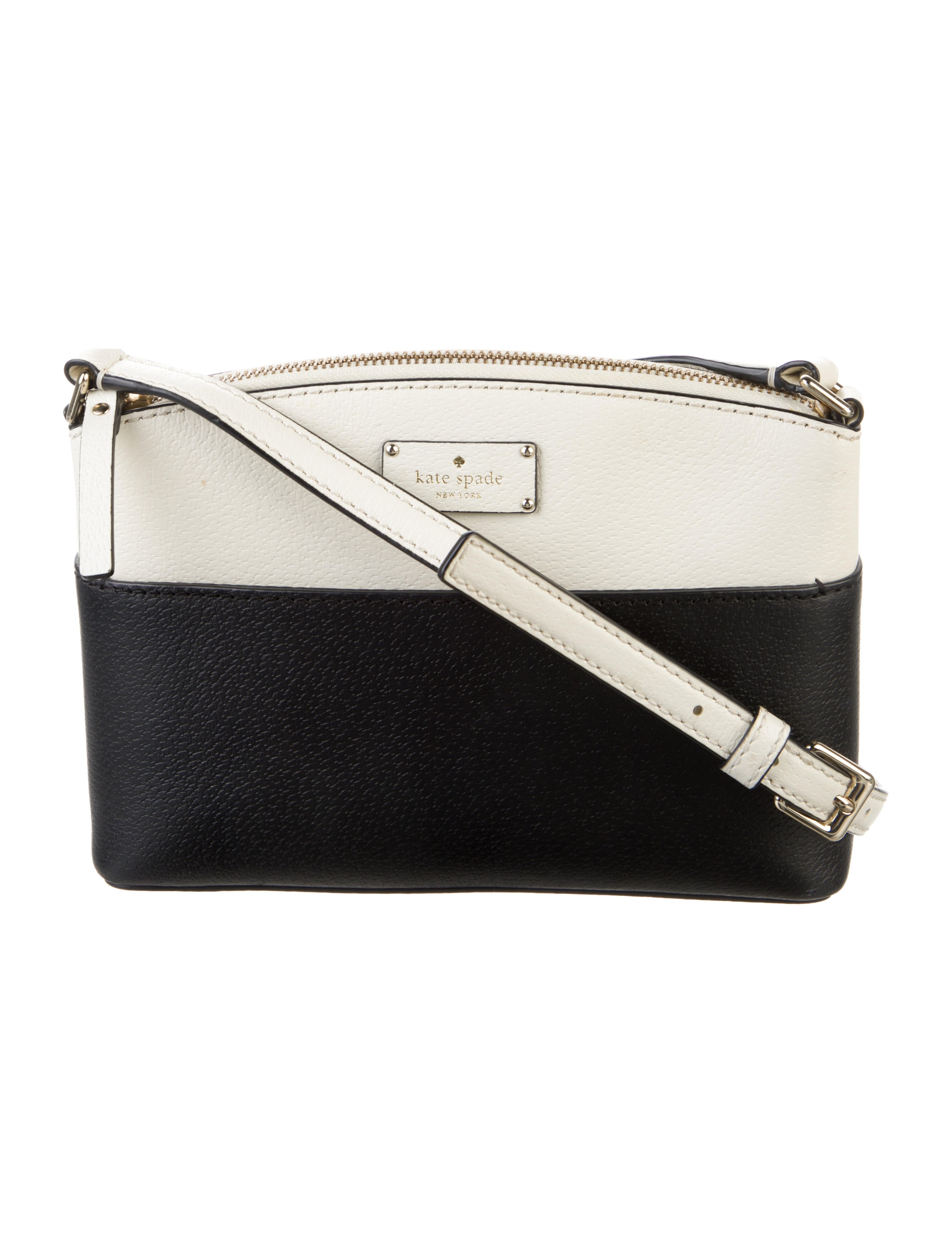 Kate Spade New York Leather Trimmed Crossbody Bag - Black Crossbody ...
