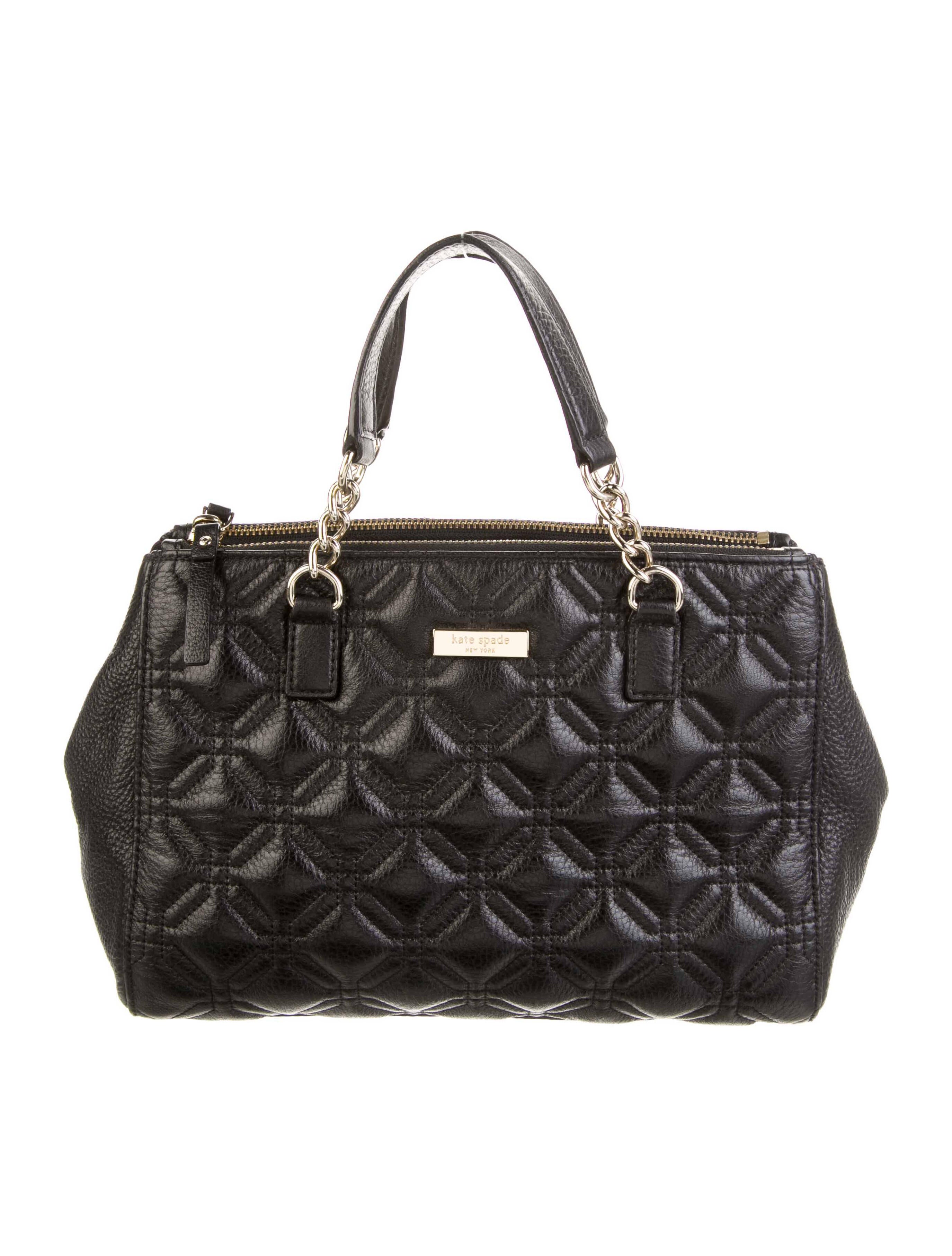 Kate Spade New York Leather Handle Bag - Black Handle Bags, Handbags ...