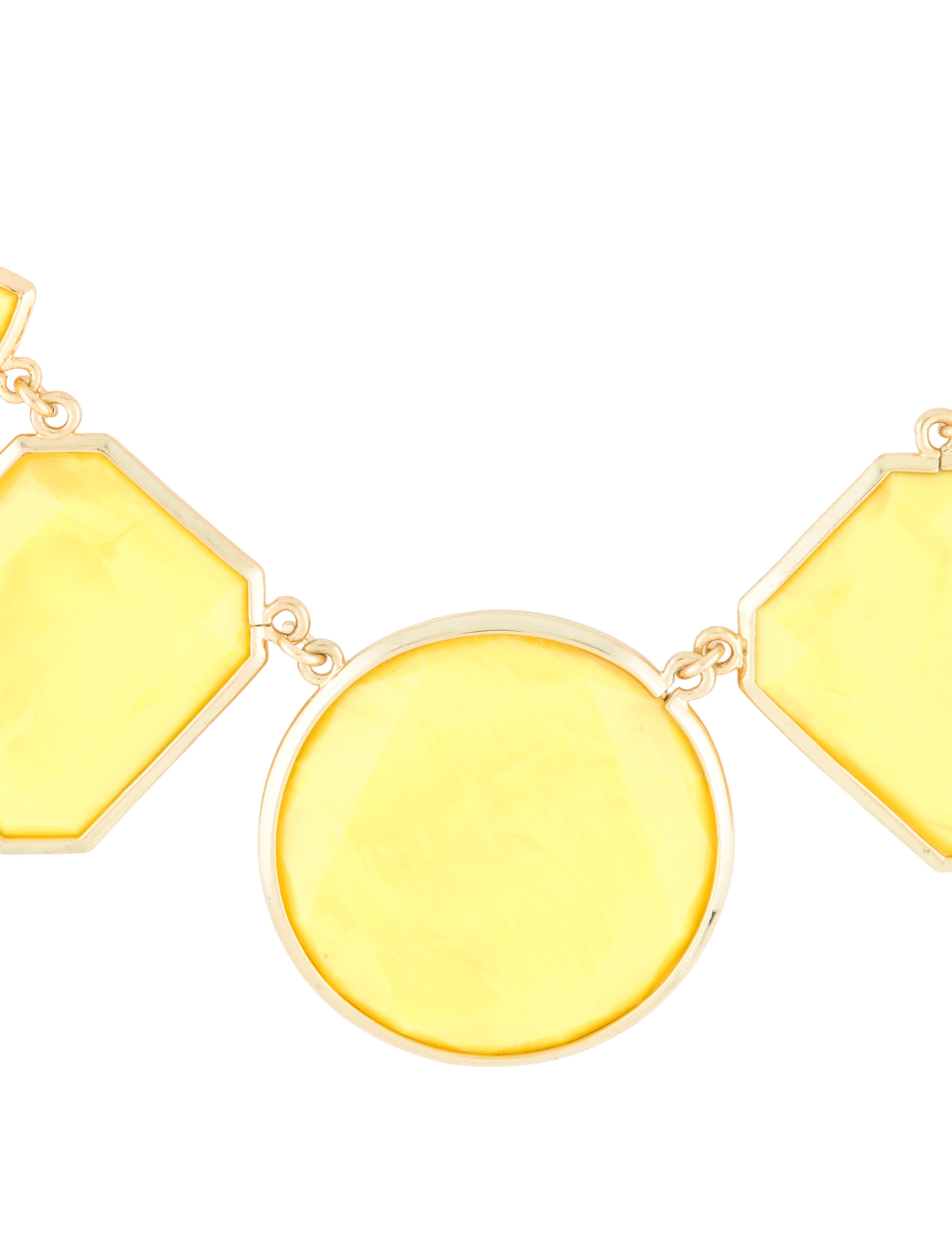 Kate Spade New York Crystal Collar Necklace - Yellow Collar, Necklaces ...