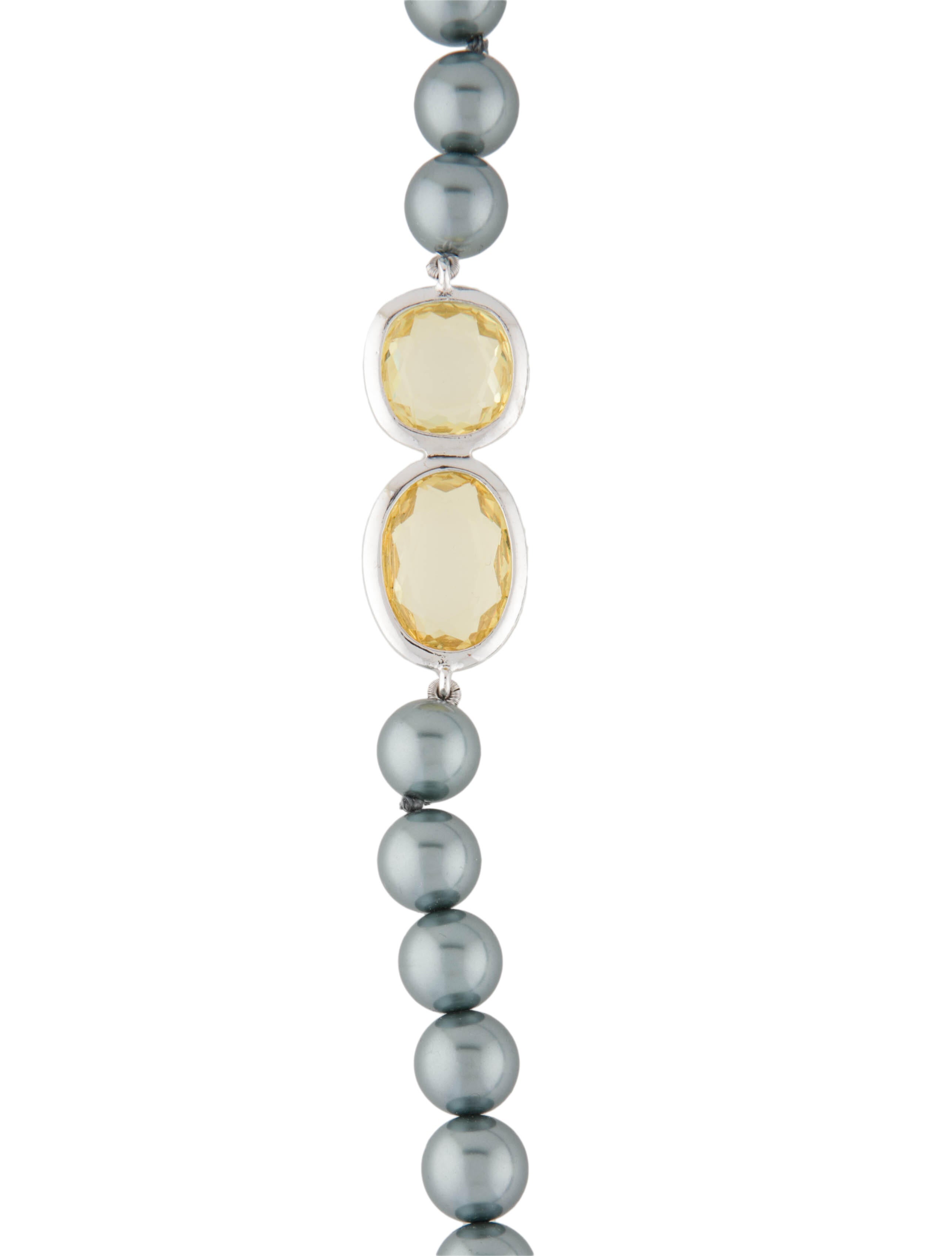 Kate Spade New York Pearl & Crystal Bead Necklace - Blue - WKA307286 ...