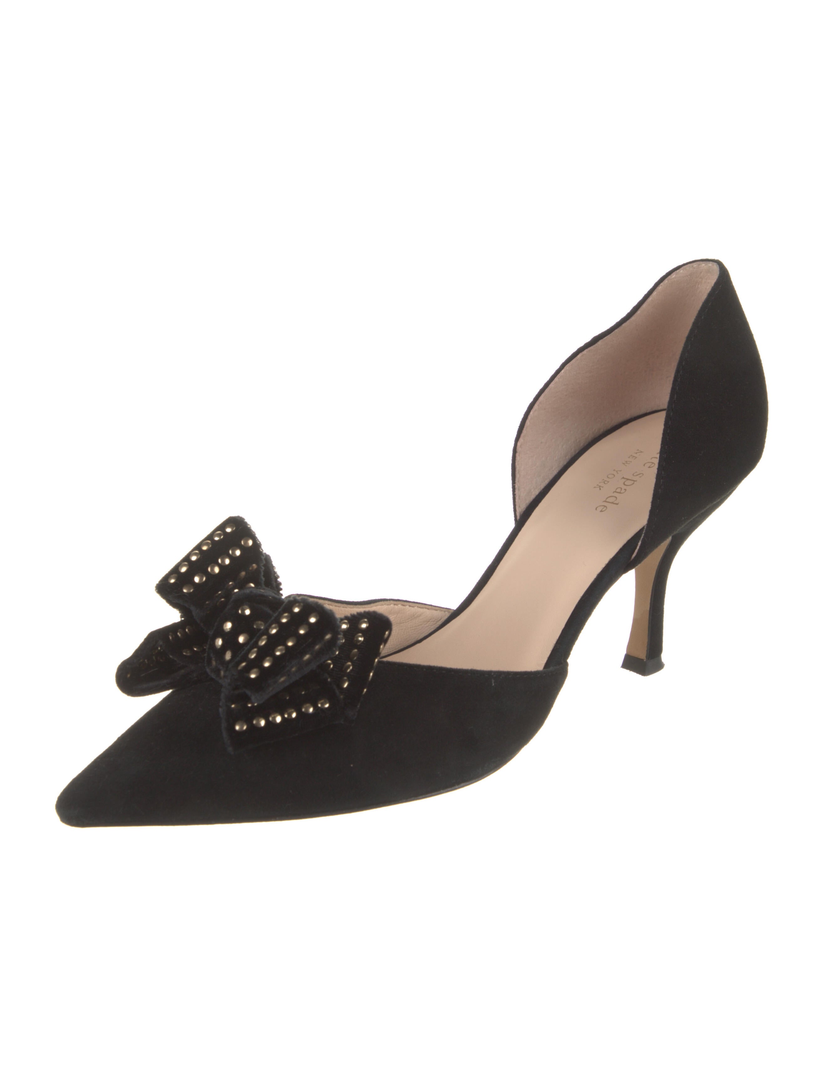 Kate Spade New York Patent Leather Round-Toe Pumps - Black Pumps, Shoes ...