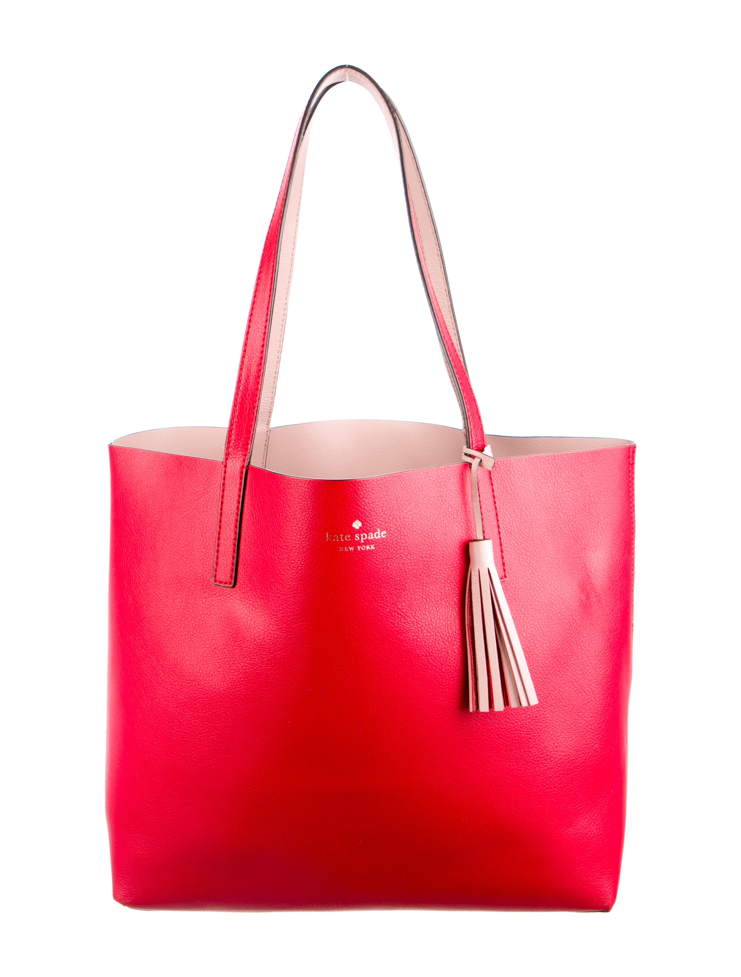 Kate Spade New York Leather Tote Bag - Red Totes, Handbags - WKA310326 ...