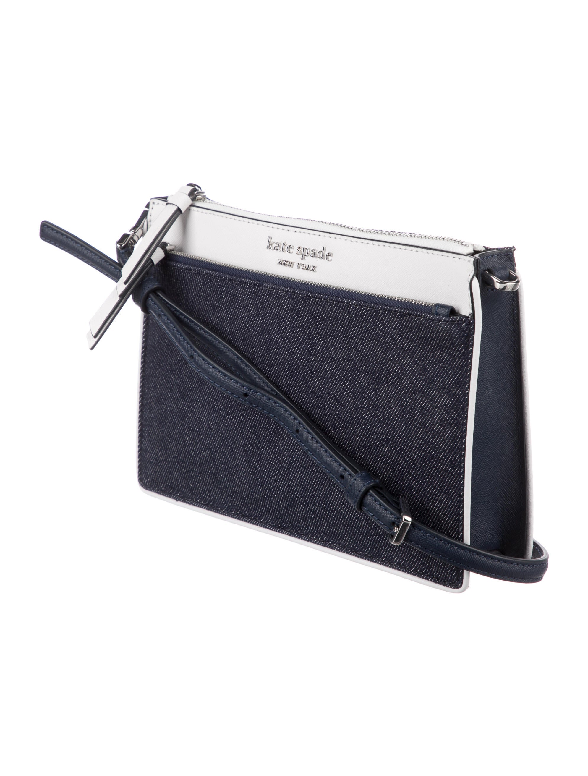 Kate Spade New York Cameron Denim Crossbody - Blue Crossbody Bags ...