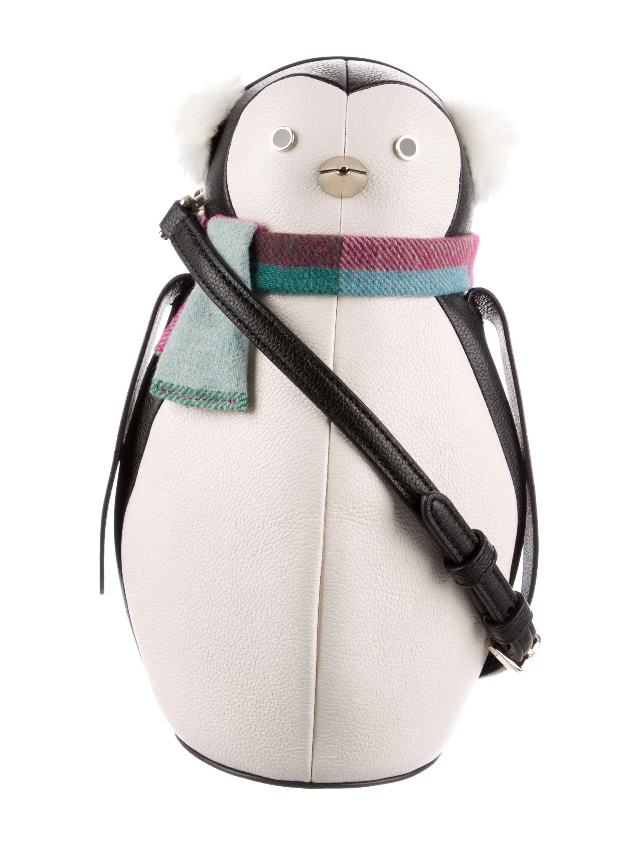 Kate Spade New York Leather Penguin Crossbody Bag w/ Tags - Black ...