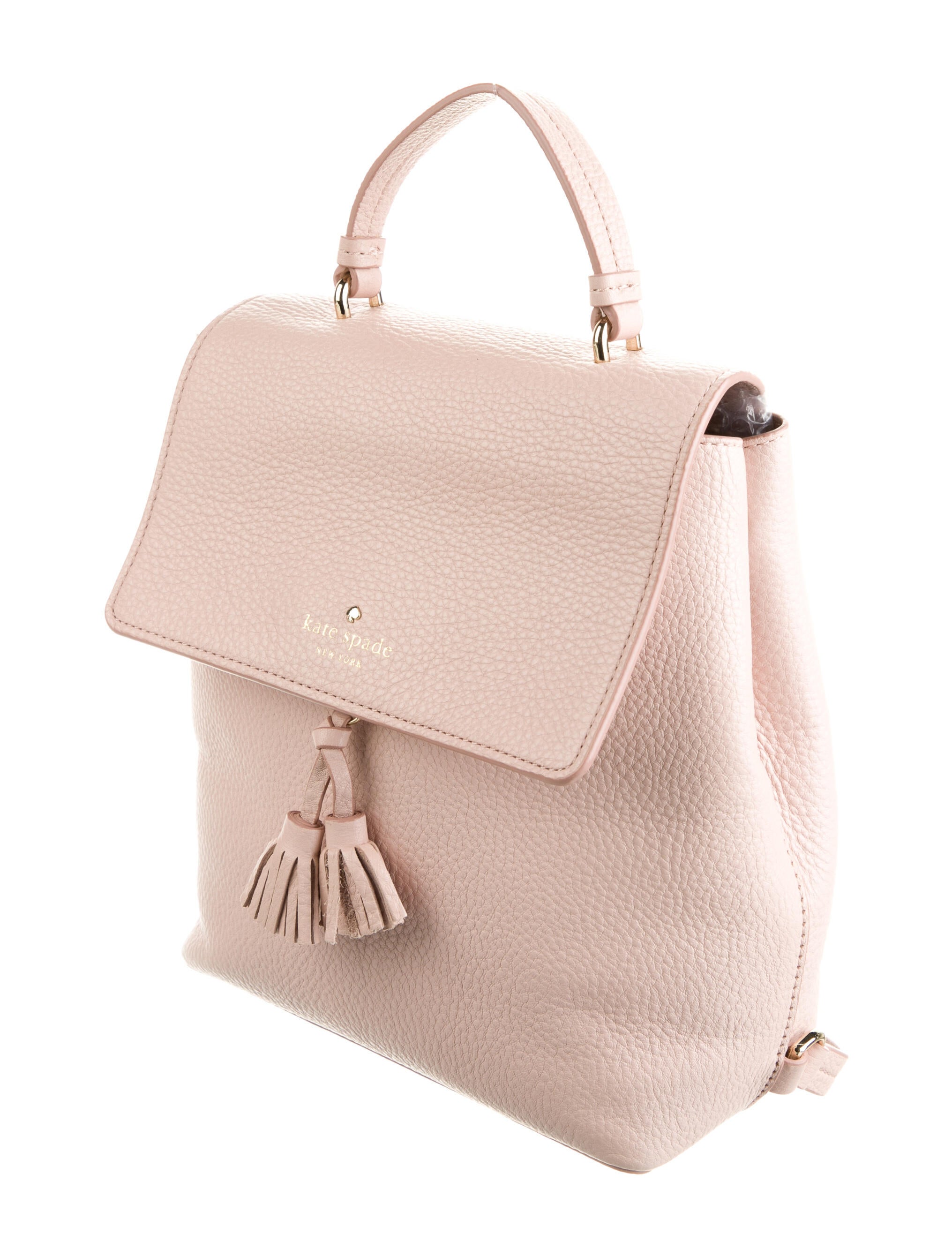 Kate Spade New York Leather Backpack - Pink Backpacks, Handbags ...